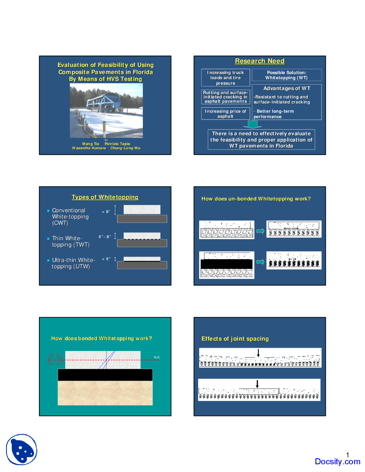 Feasibility Pavement Managment System Lecture Slides Docsity