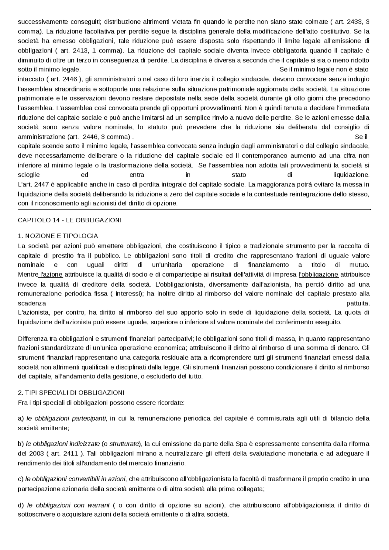 Commerciale Appunti Diritto Commerciale Docsity