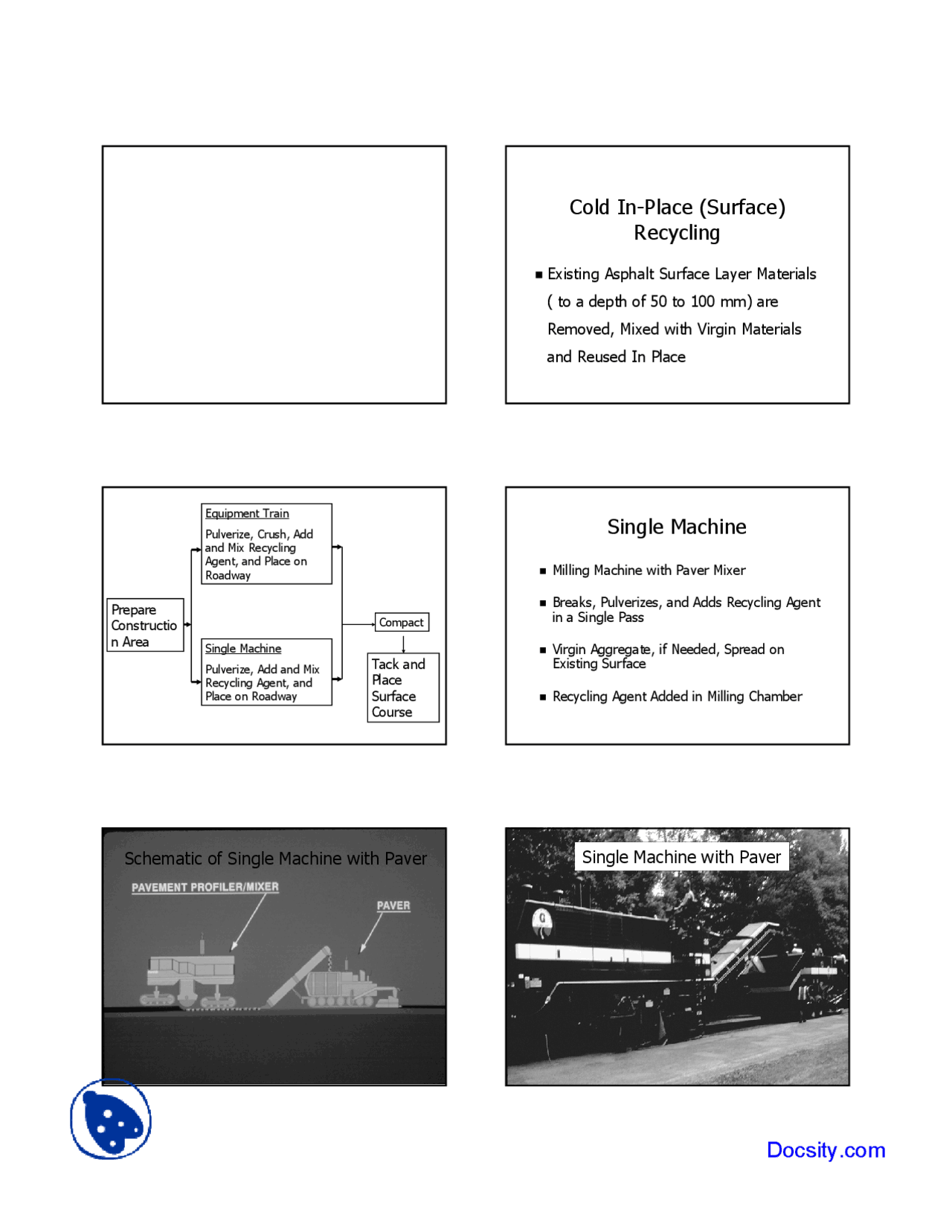 Recycling Civil Engineering Lecture Slides Docsity