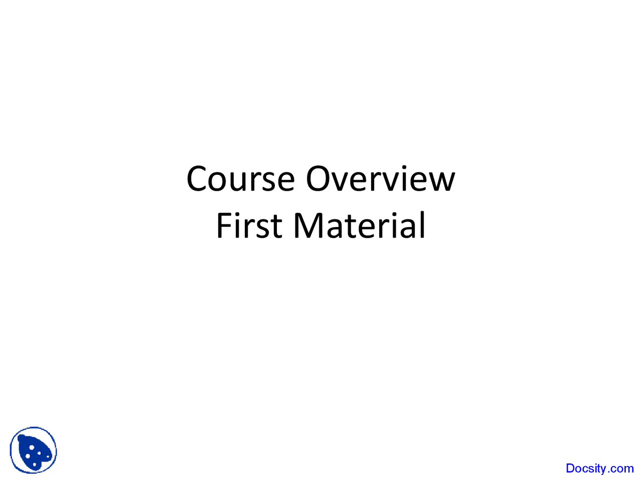 First Material Introduction To Logic Design Lecture Slides Docsity