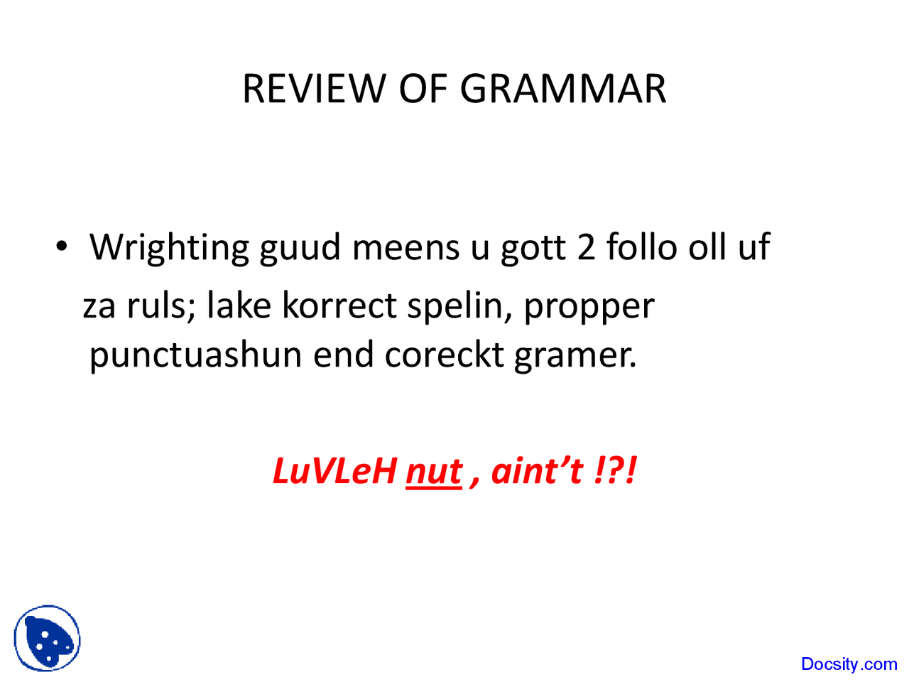 Review Technical Communication Lecture Slides Docsity