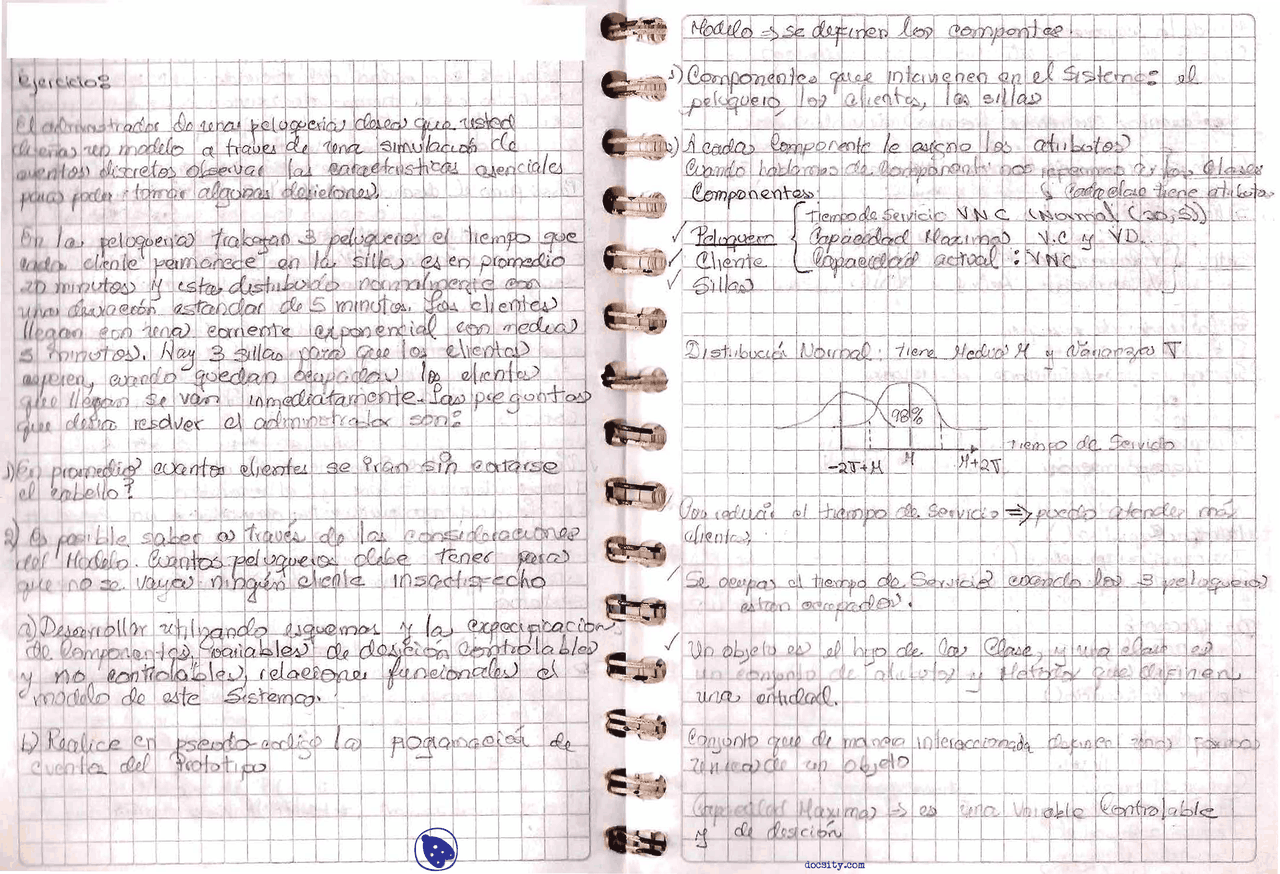 Modelos Ejercicios Apuntes Simulación Parte 5 Docsity