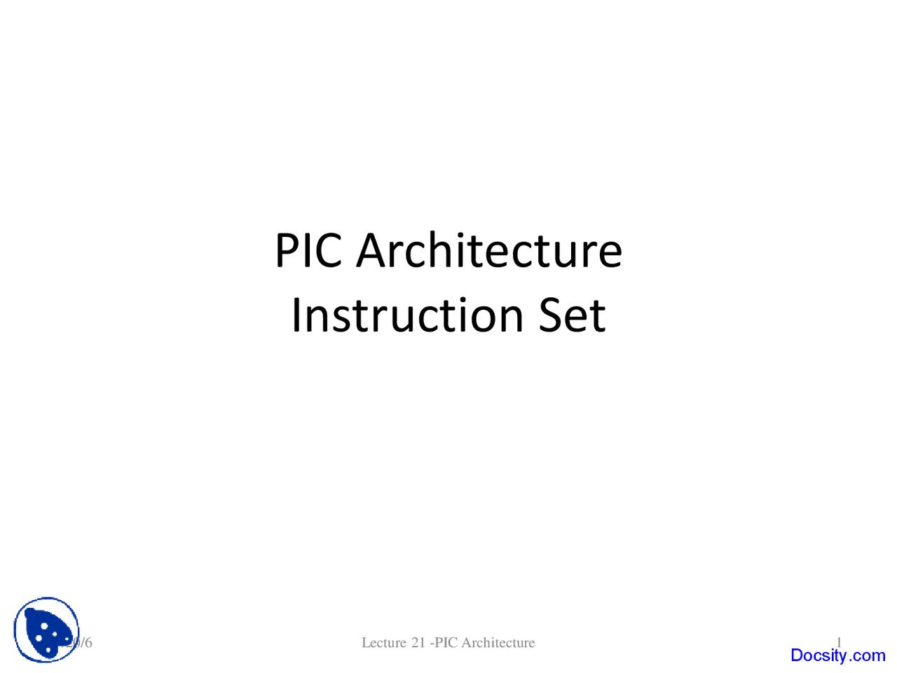 Instruction Set Three Microcomputer Structures Lecture Slides Docsity