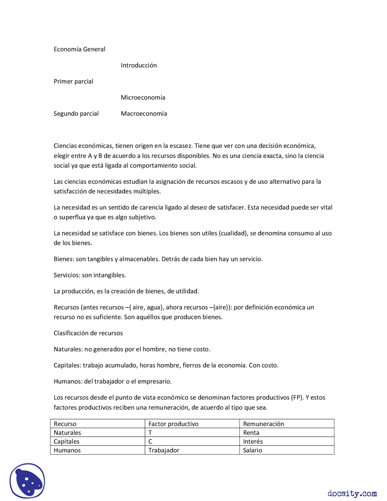 Microeconomia Y Macroeconomia Apuntes Economía General Docsity