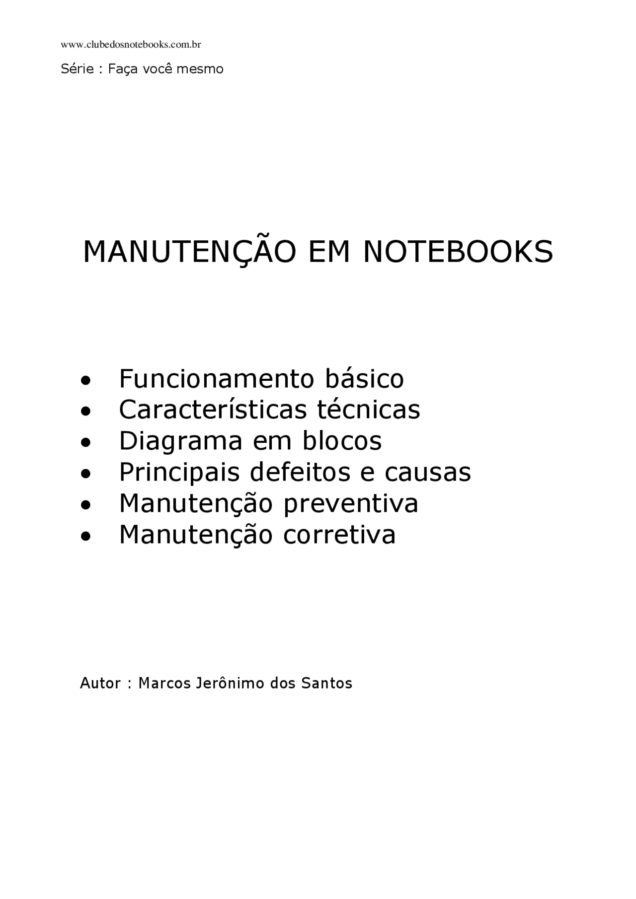 Manuntenção Em Notebooks Apostilas Sistemas De Informação Part1