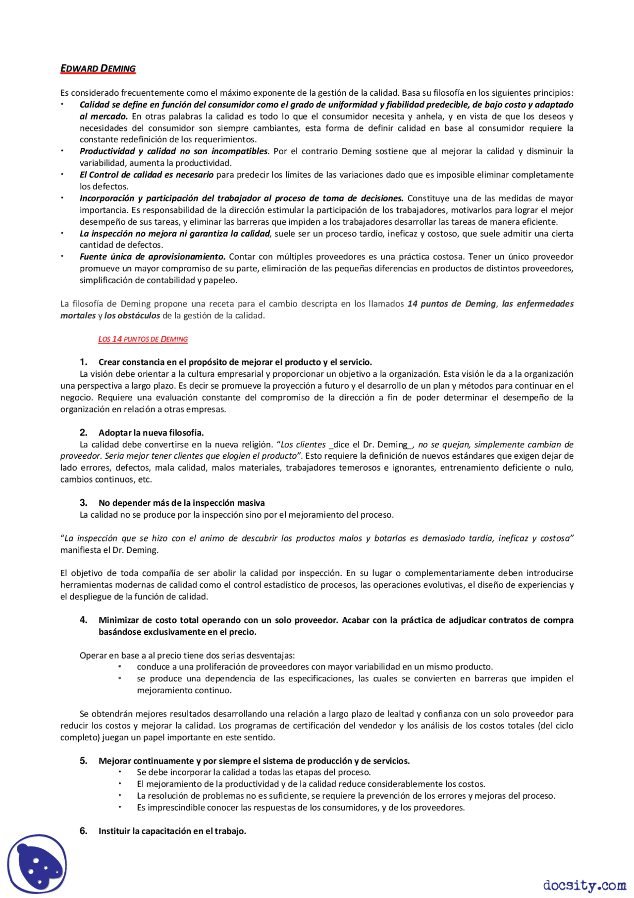 Maestros Apuntes Gestión De La Calidad Docsity