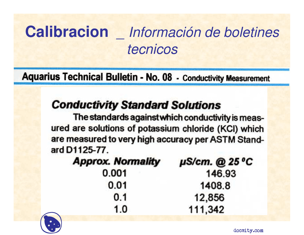 Calibración De Conductímetros Apuntes Laboratorio De Reactores