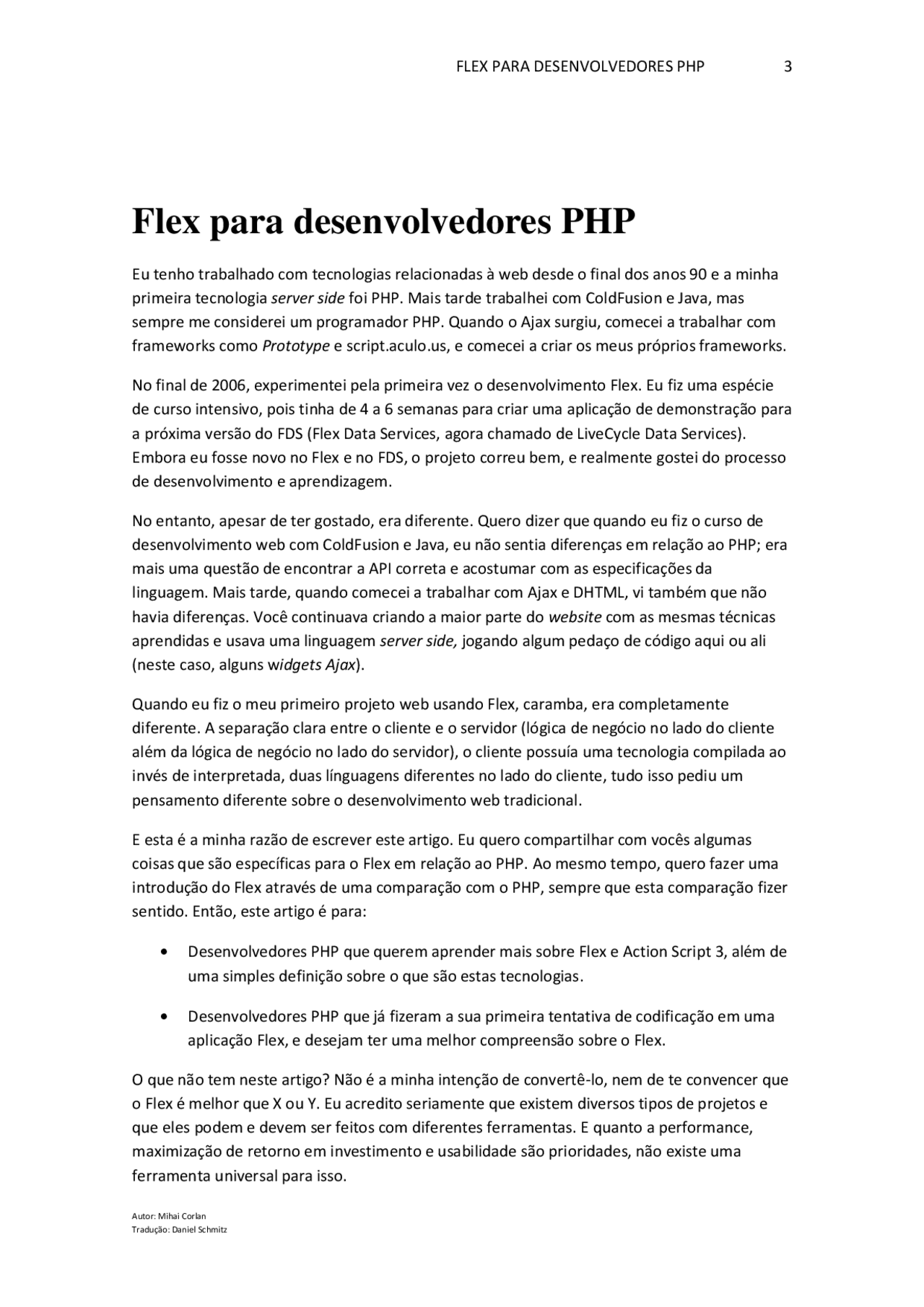 Flex para desenvolvedores PHP - Apostilas - Sistemas Part1 - Docsity