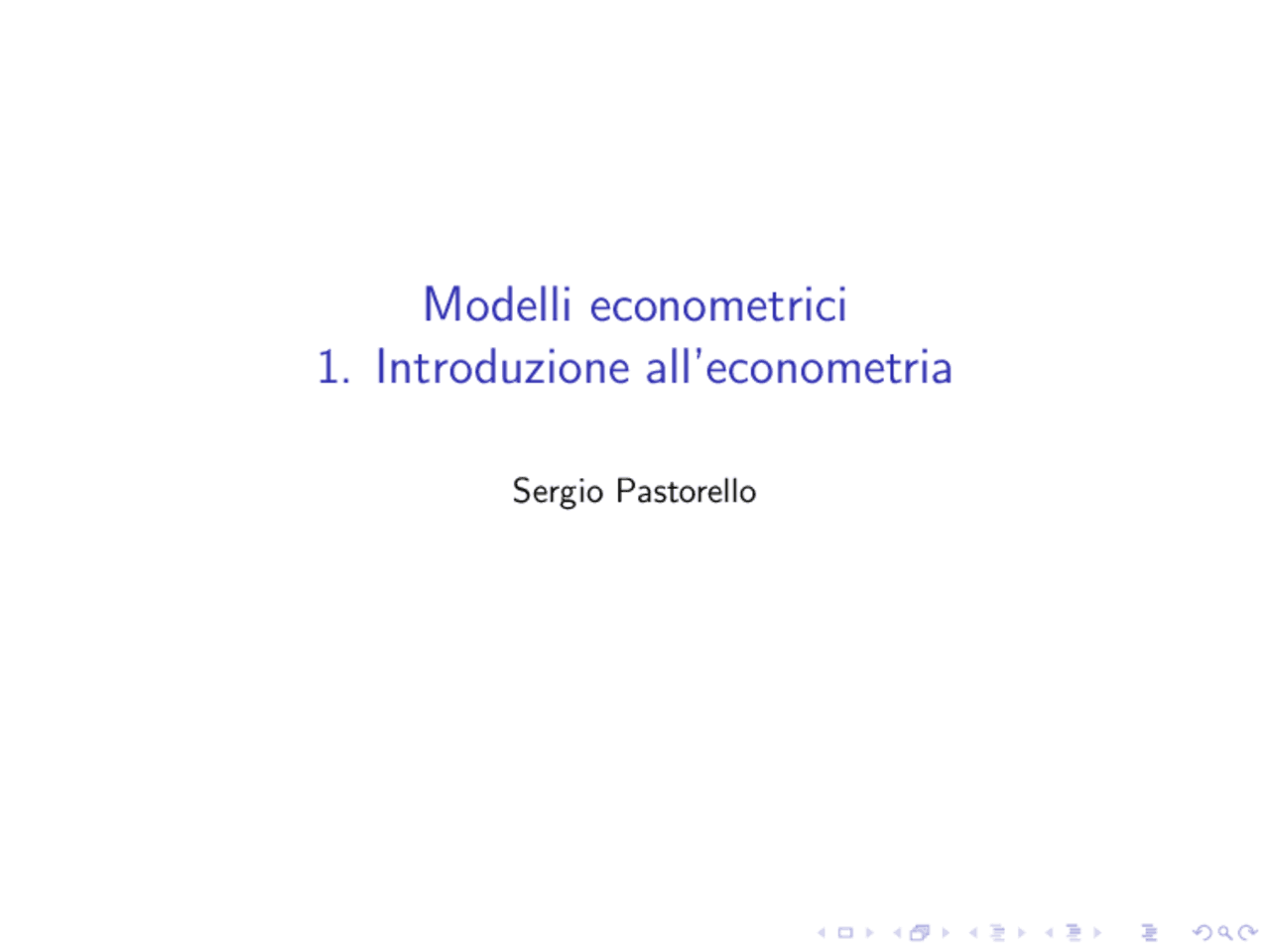 Modelli Econometrici - Esercitazioni - Econometria - Docsity