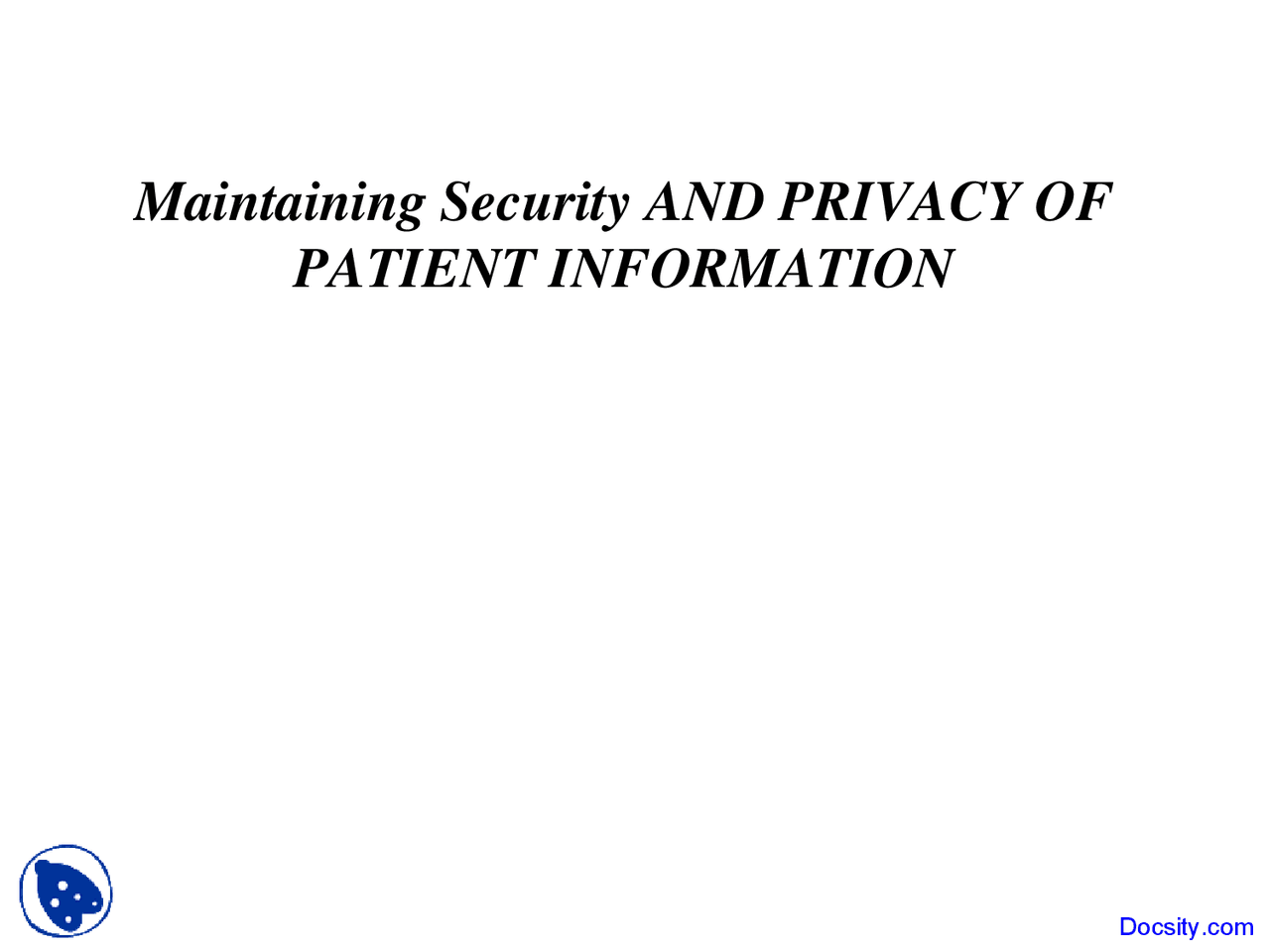Maintaining Security Computer Science Engineering Design Lecture