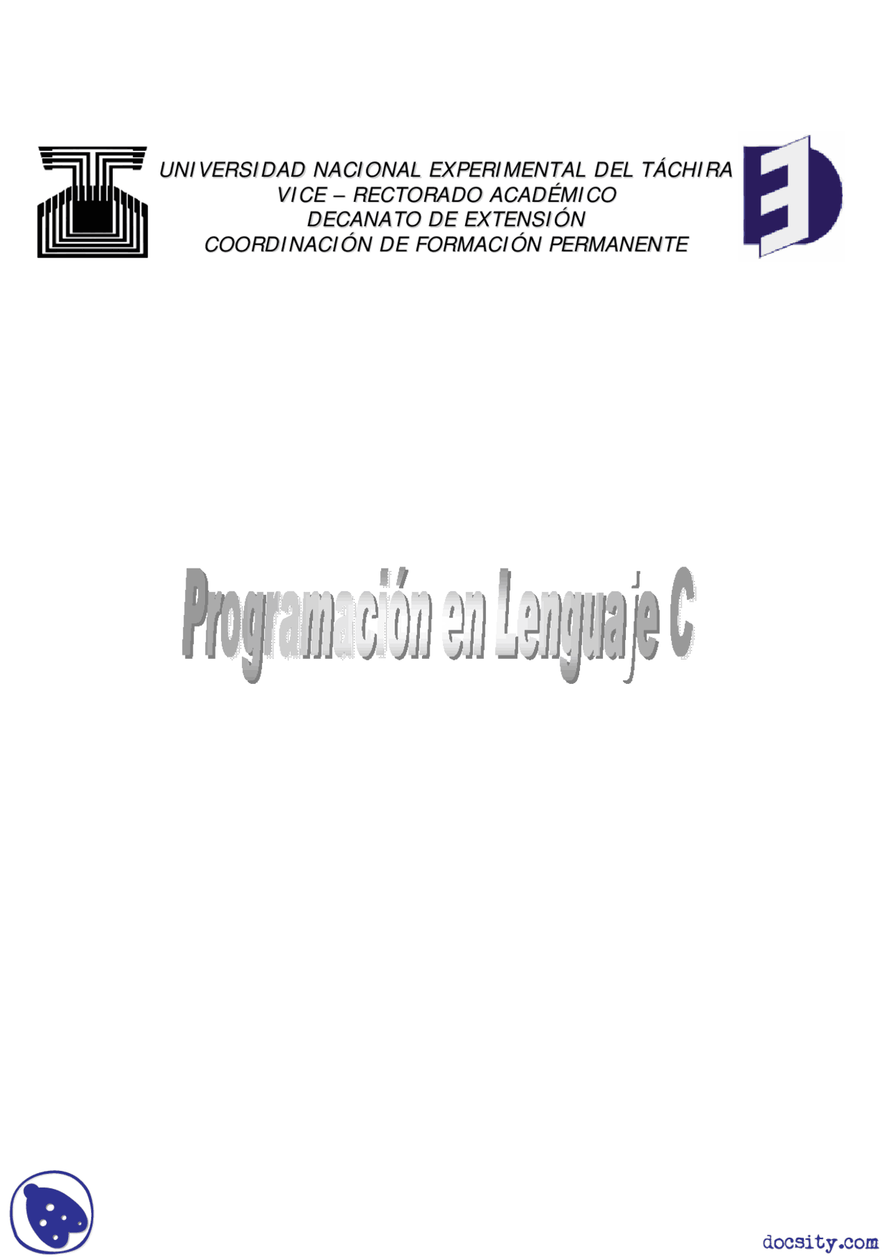 El Lenguaje C - Apuntes - Programación - Parte1 - Docsity