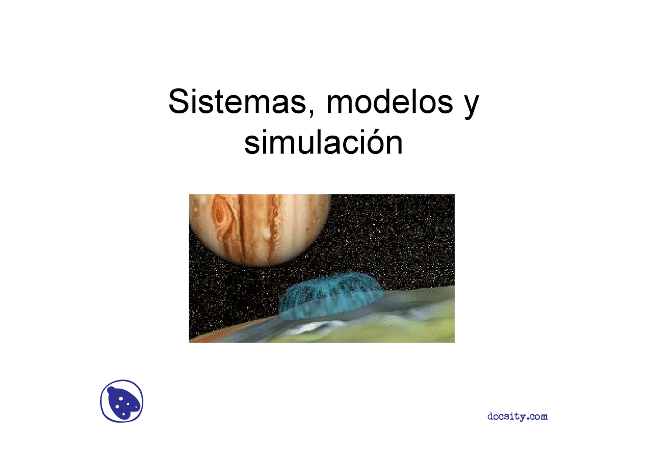 Sistemas Modelos Y Simulación Apuntes Simulación Docsity