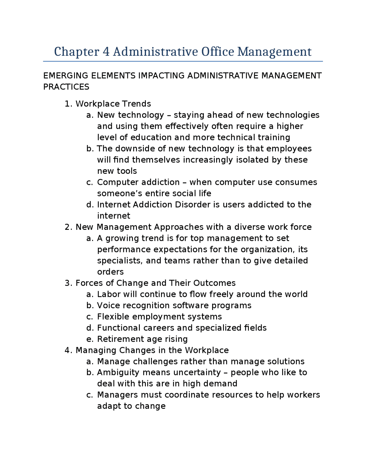 Emerging Elements Impacting Administrative Management Practices | BCEN ...