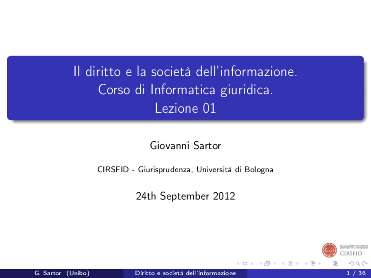 Slide Introduzione Allinformatica Giuridica Slide Di Elementi Di