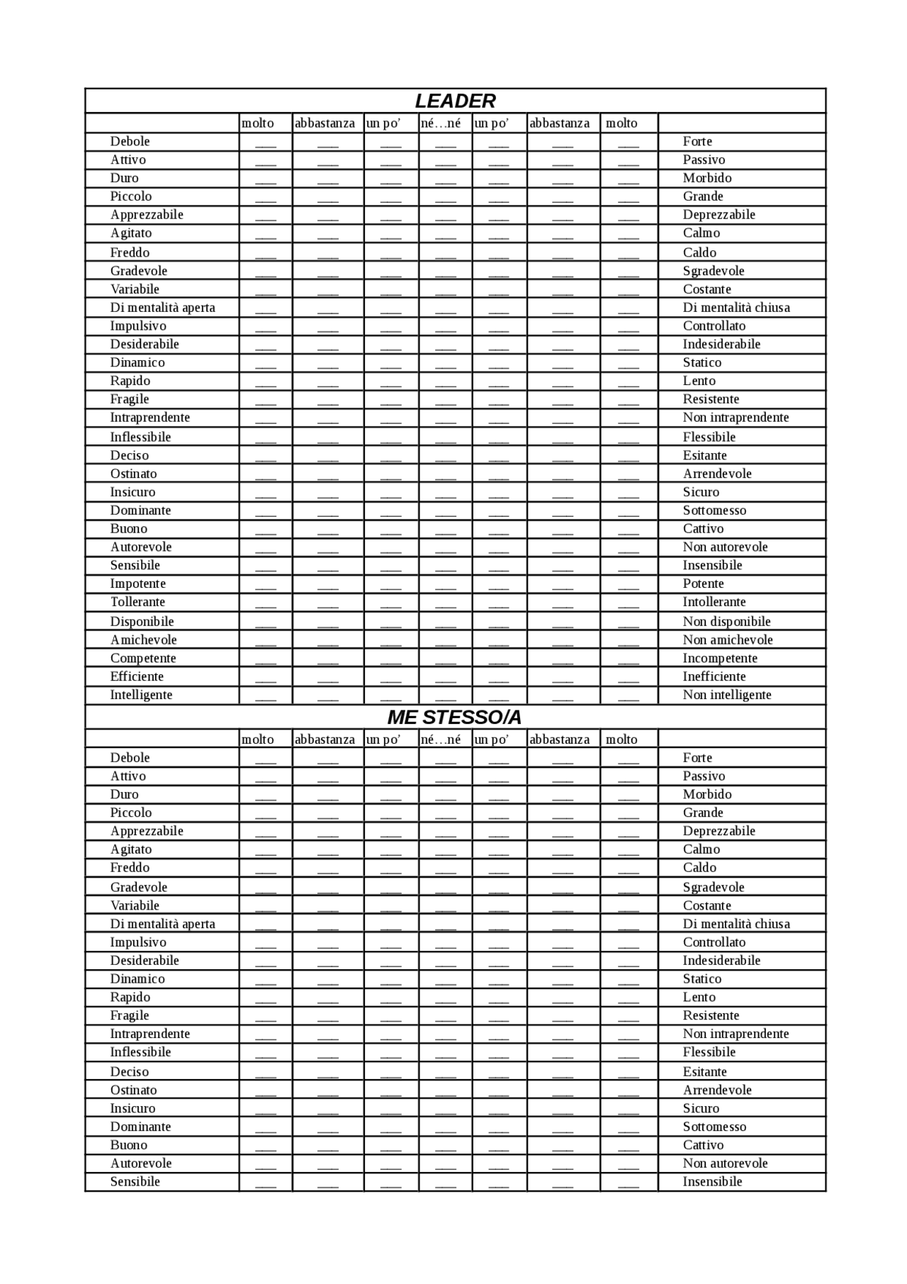 Differenziale Semantico Esempio10-11 (1) - Docsity