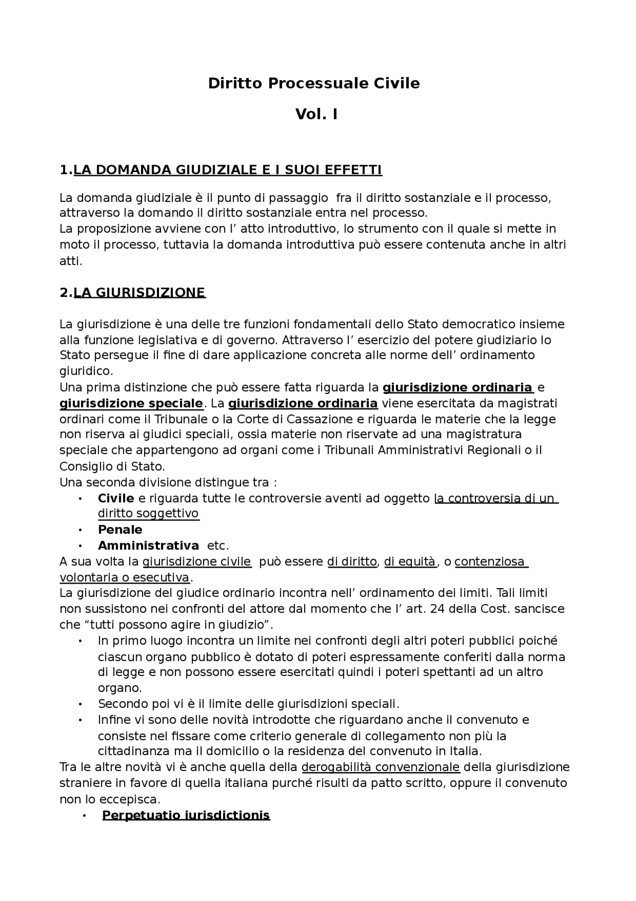 Procedura Civile Luiso Vol I Docsity