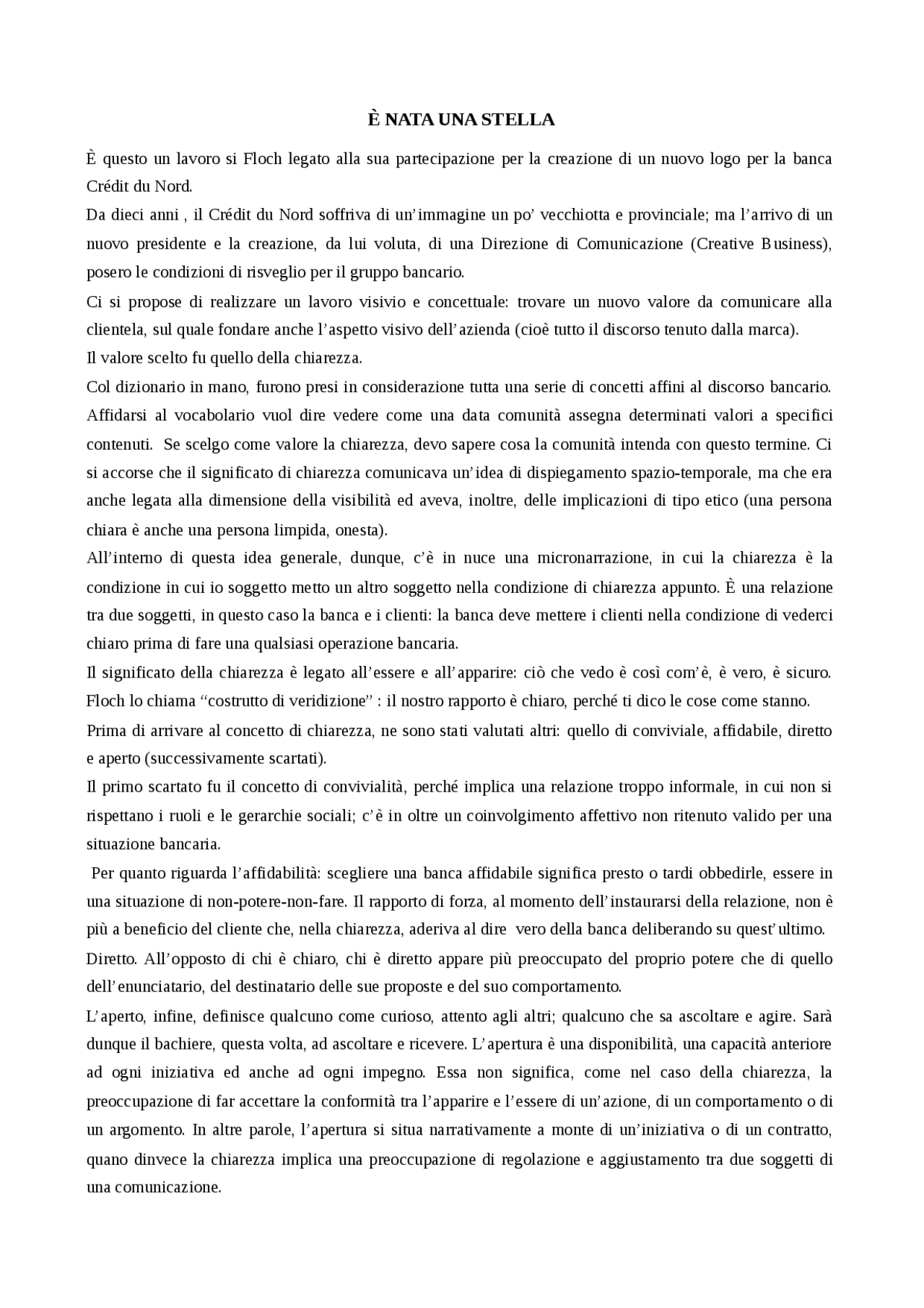 è Nata Una Stella Docsity