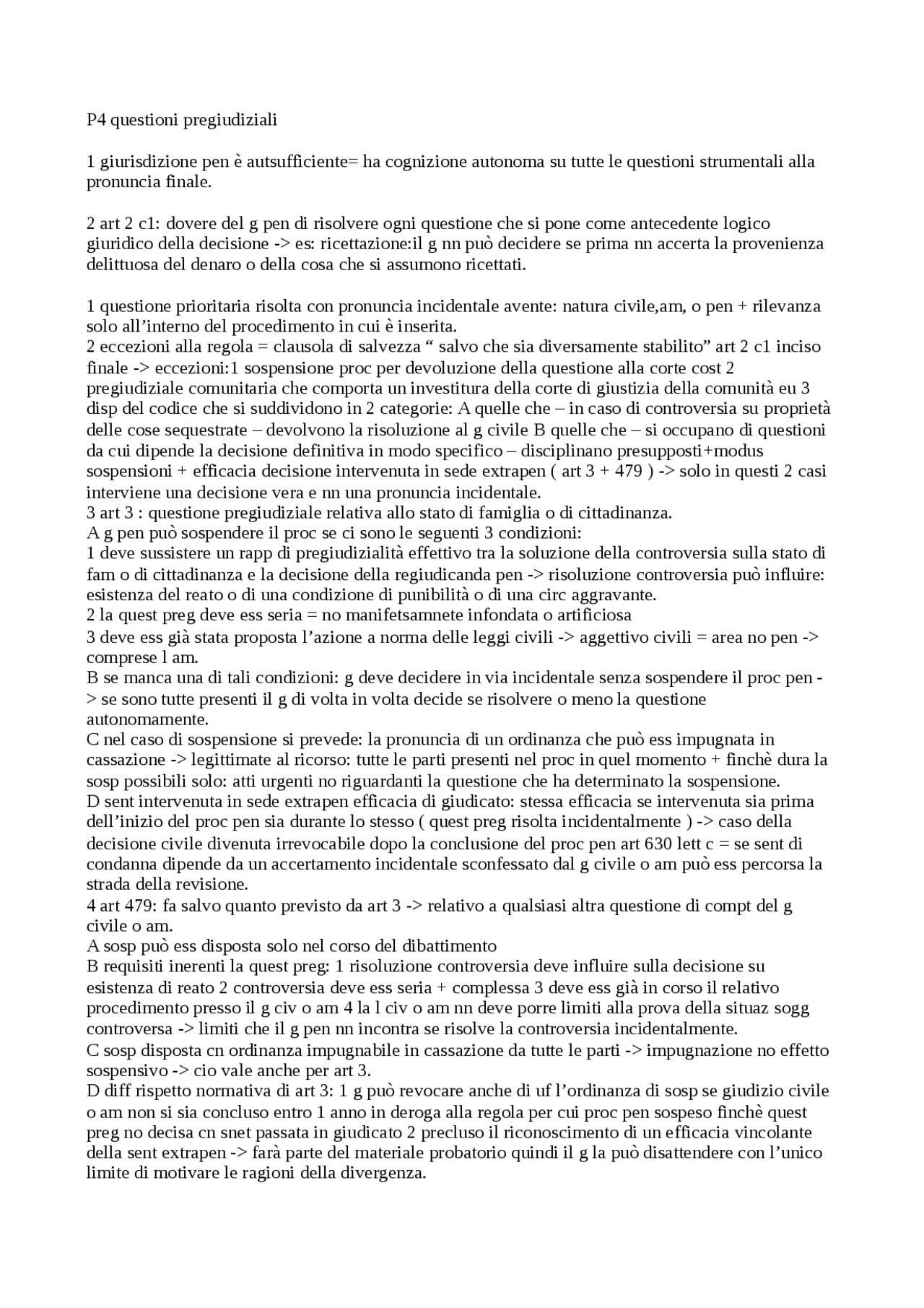 Riassunti Procedura Penale Conso Grevi Docsity