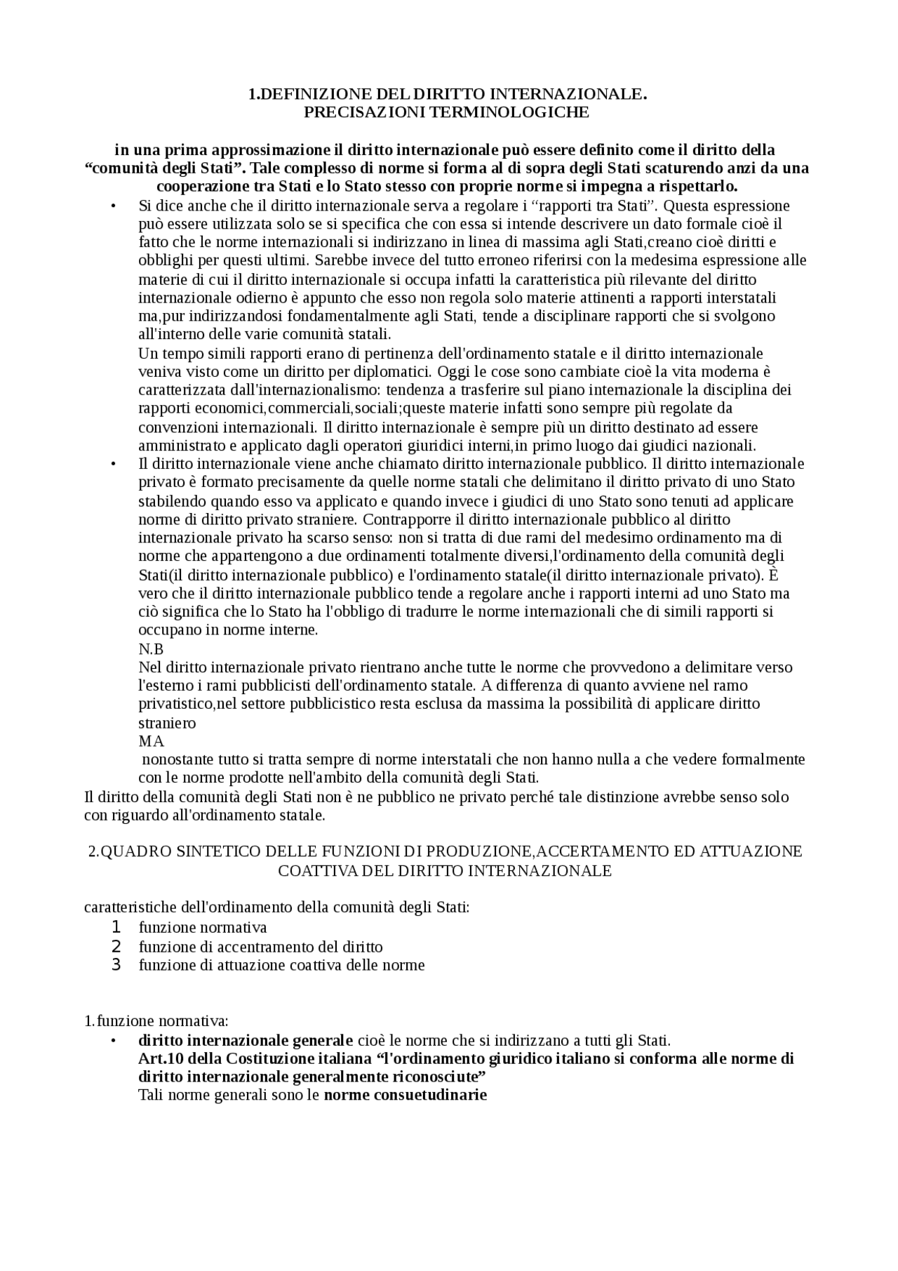 Diritto Internazionale Parte Prima Libro Conforti Docsity