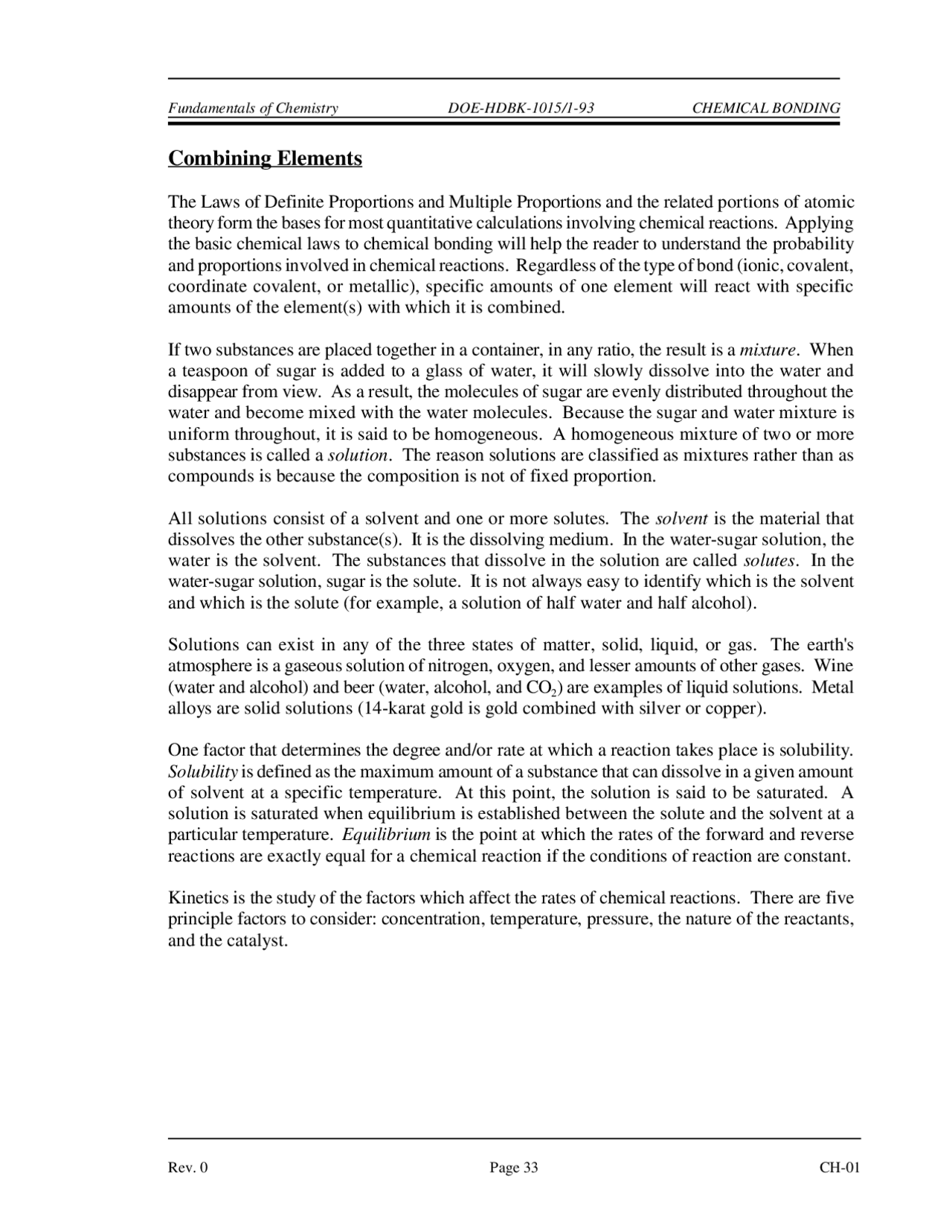 Fundamentals Of Chemistry Volume 1 Apostilas Engenharia Química