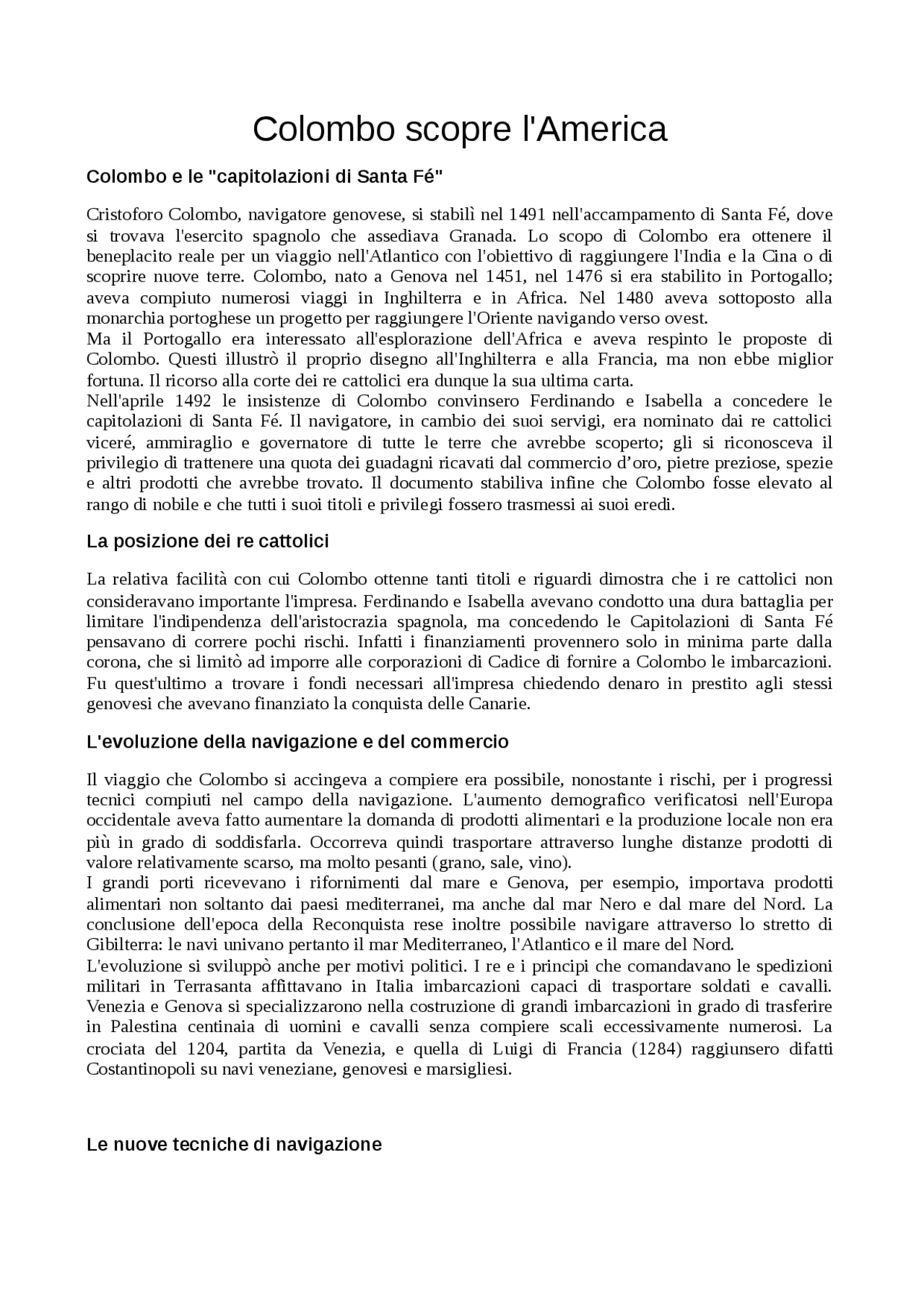 Storia Moderna Docsity