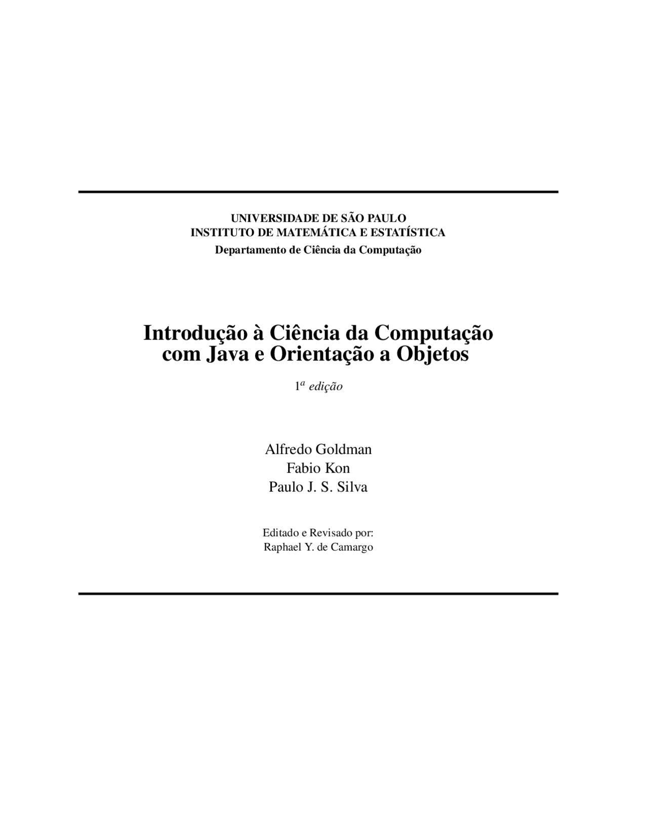 Ciência Da Computação Com Java E Orientação A Objetos Apostilas