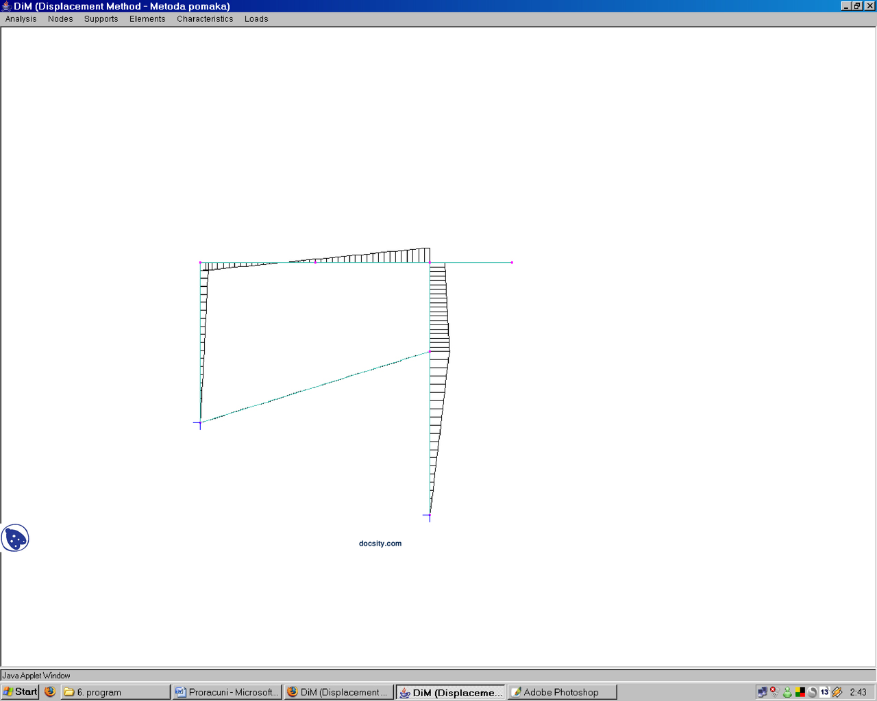 Metoda pomaka-Vezbe-Tehnicka mehanika-Gradjevina (13) | Vežbe' predlog Tehnička mehanika - Docsity