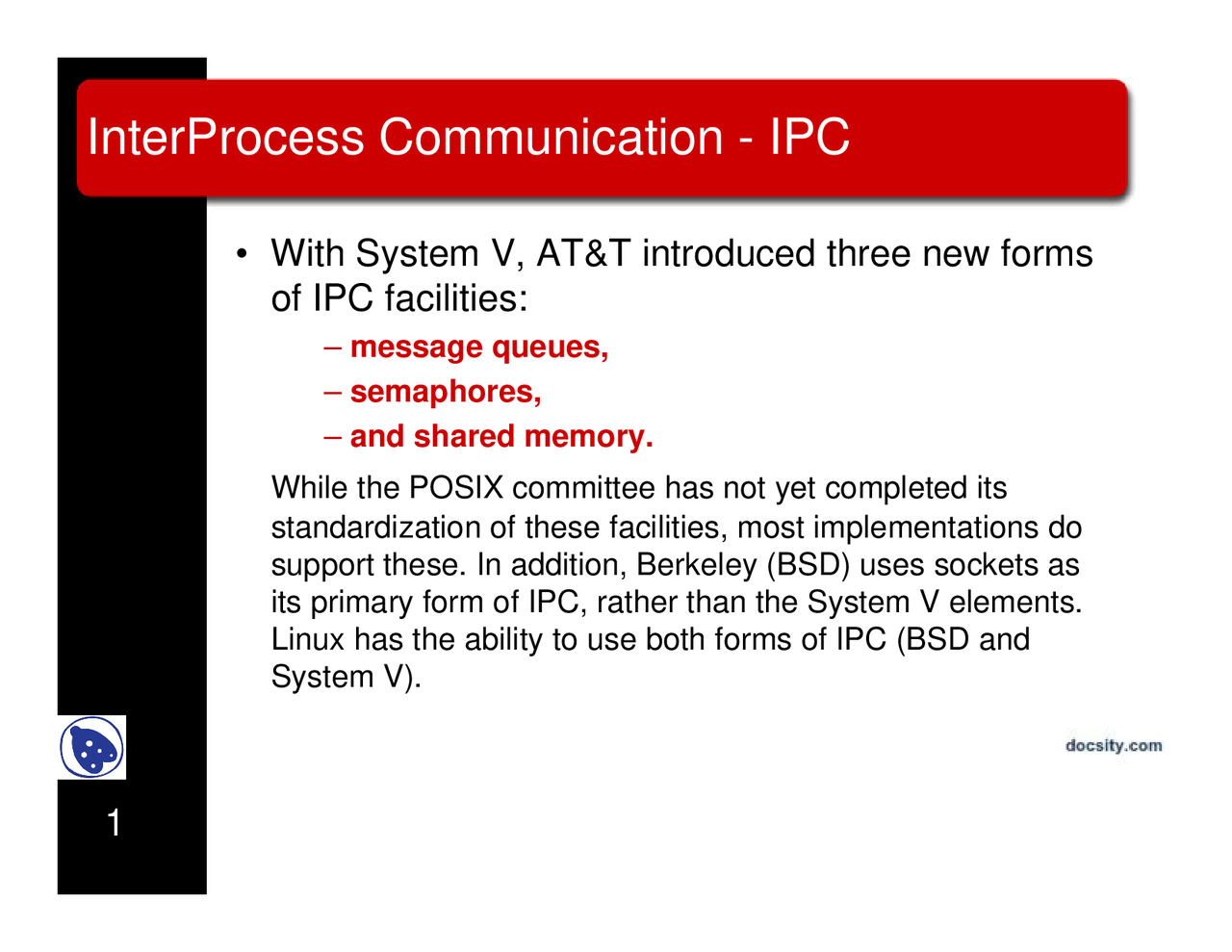 Interprocess Communication Vezbe Operativni Sistemi 1 Informatika