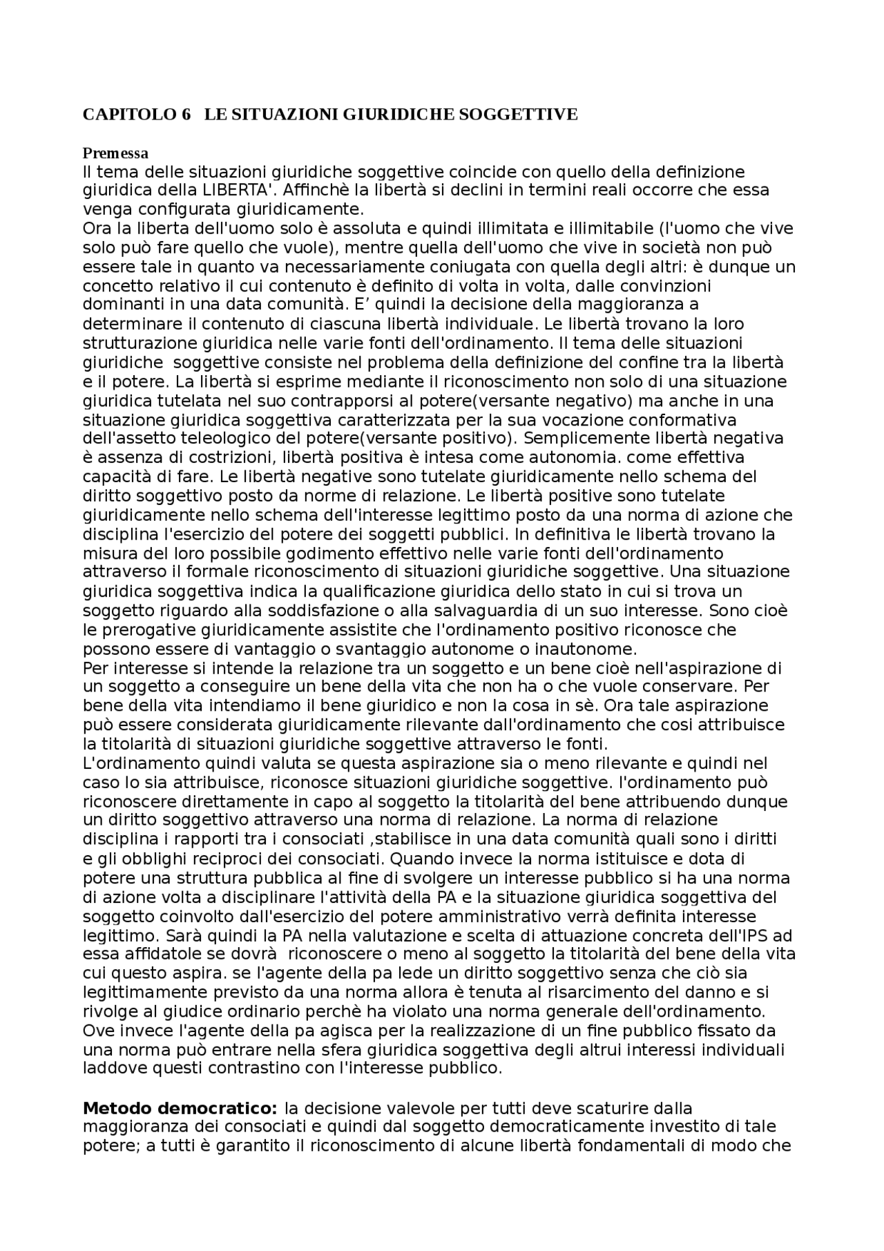 Approfondimenti Di Diritto Amministrativo Ii Cap 6 Docsity