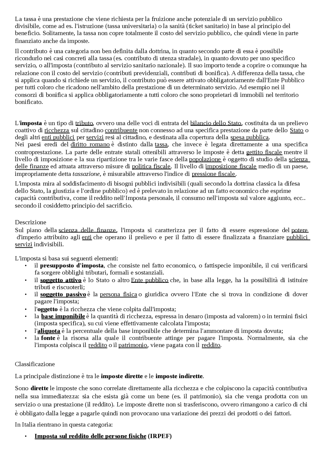 Diritto Tributario Docsity