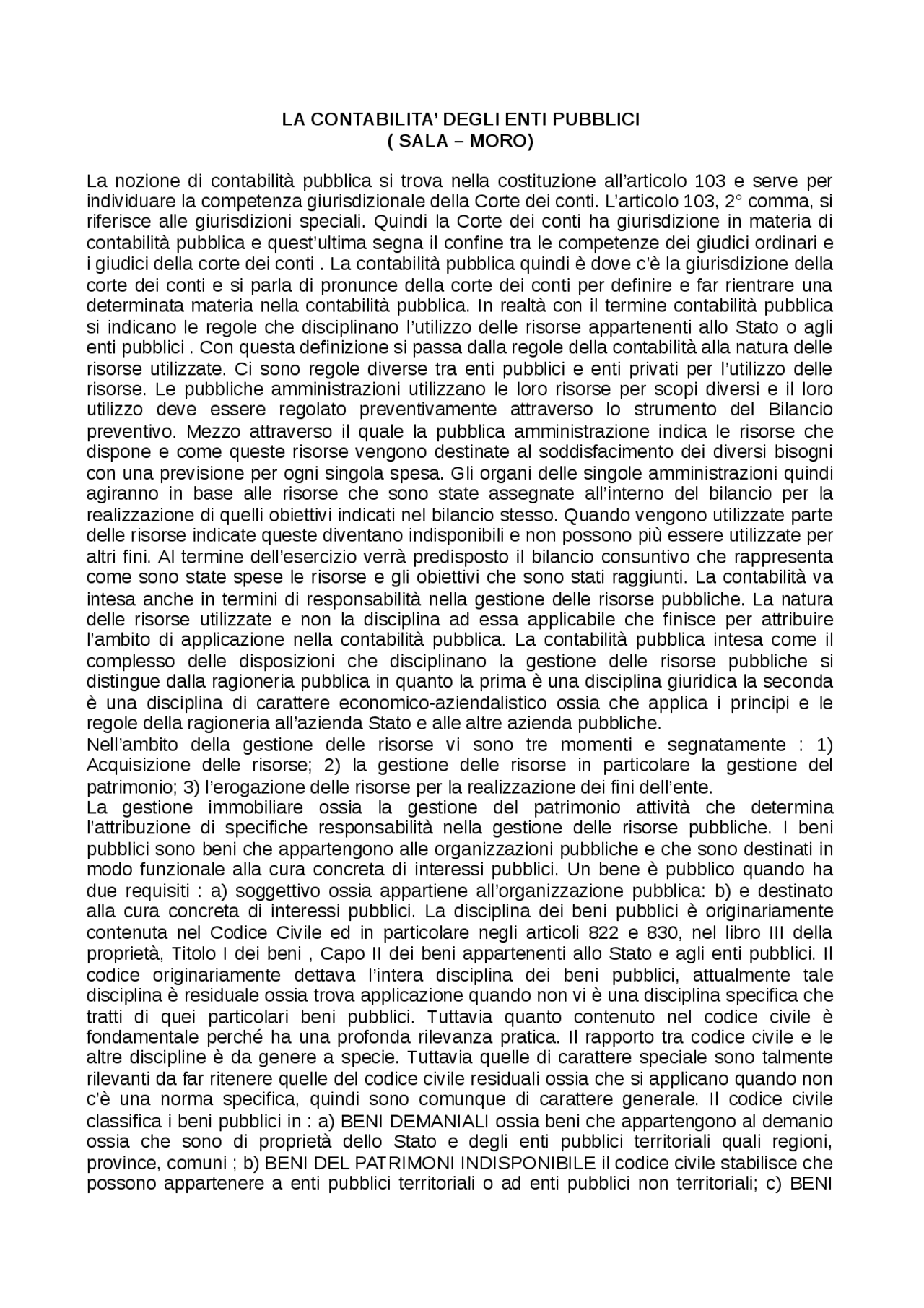 Contabilita Degli Enti Pubblici Docsity