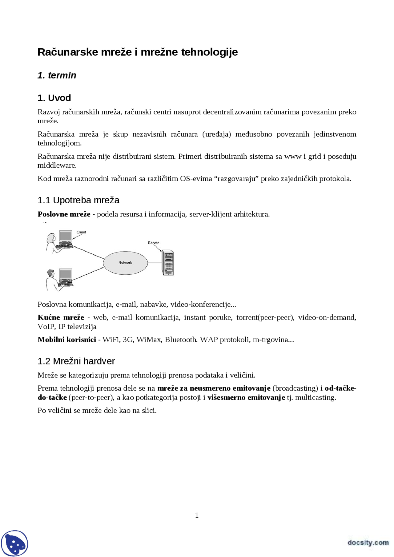 Uvod-Vezbe-Racunarske mreze i mrezne tehnologije-Informatika | Vežbe ...