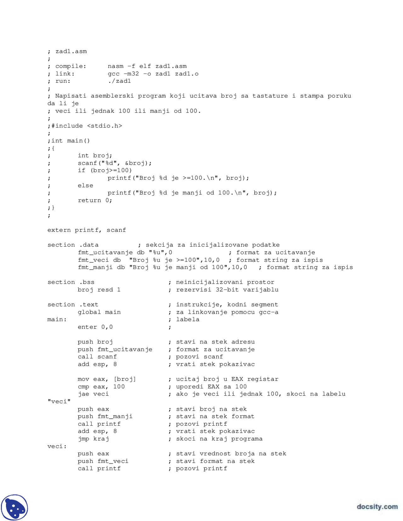 Zadaci-Vezbe-Infomratika i racunarstvo (1) | Vežbe' predlog Računarstvo i informatika - Docsity