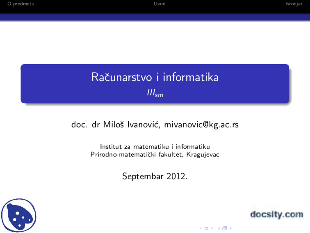 Opsti princip rada racunara-Slajdovi-Informatika i racunarstvo | Slajdovi' predlog Računarstvo i ...