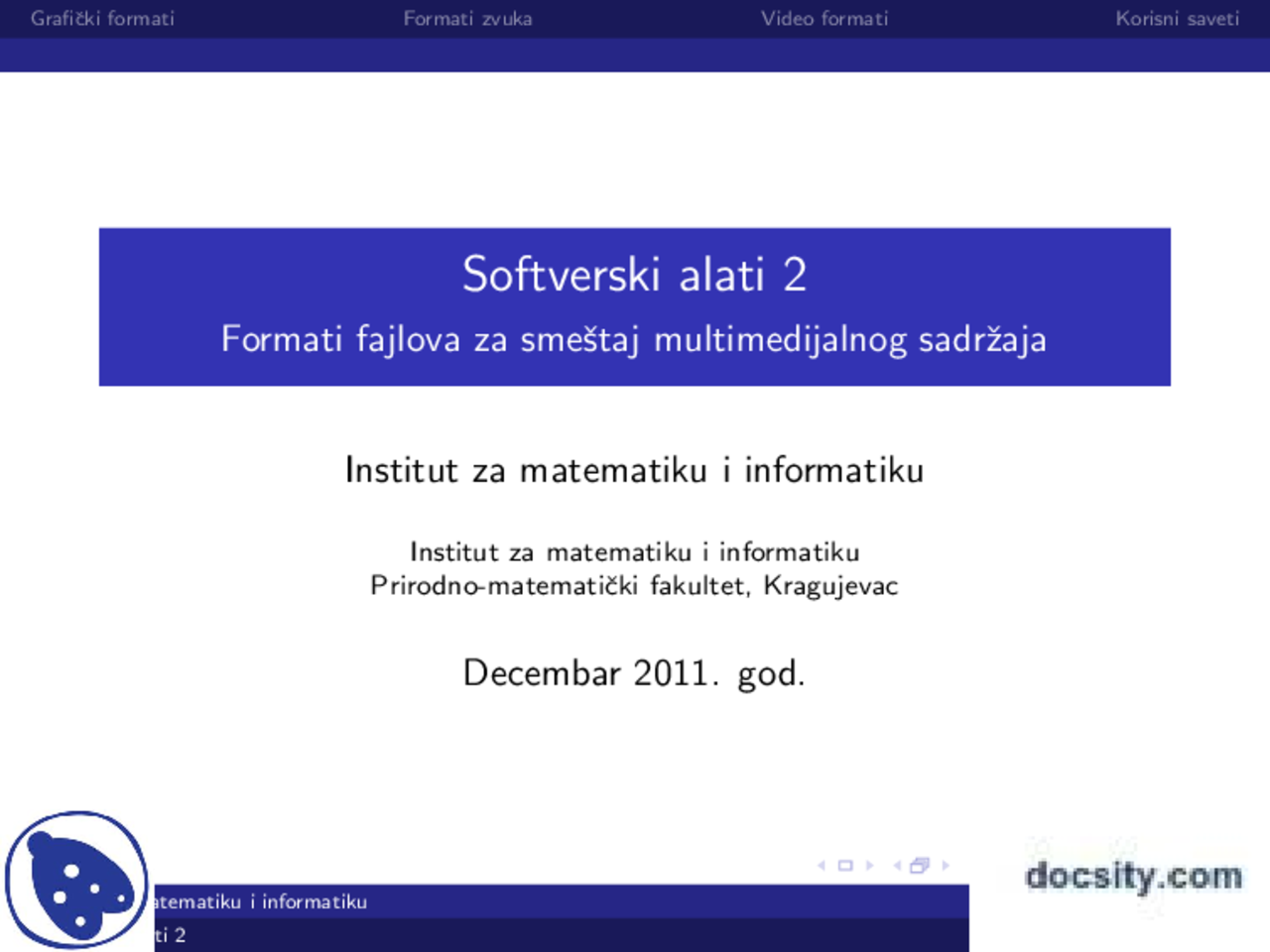 Formati fajlova-Slajdovi-Softverski alati 2-Informatika | Slajdovi ...