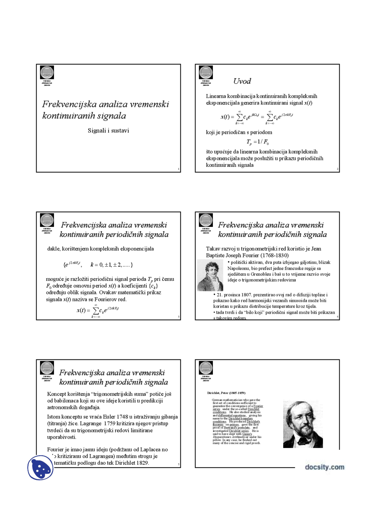 Signali I Sustavi Slajdovi Teorija Informacije Informatika 3