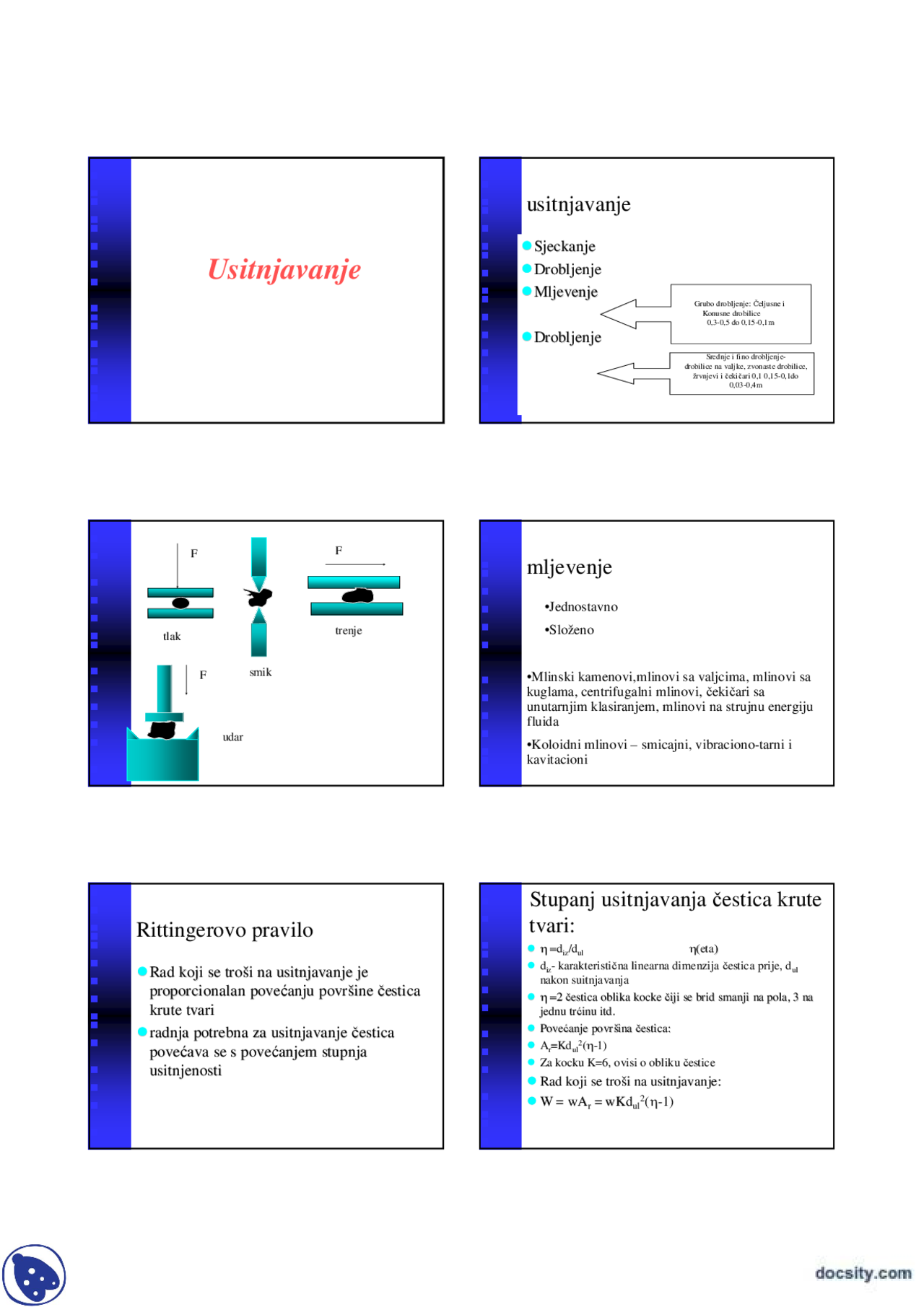 Usitnjavanje-Slajdovi-Inzenjerstvo 3-Biologija | Slajdovi' predlog ...
