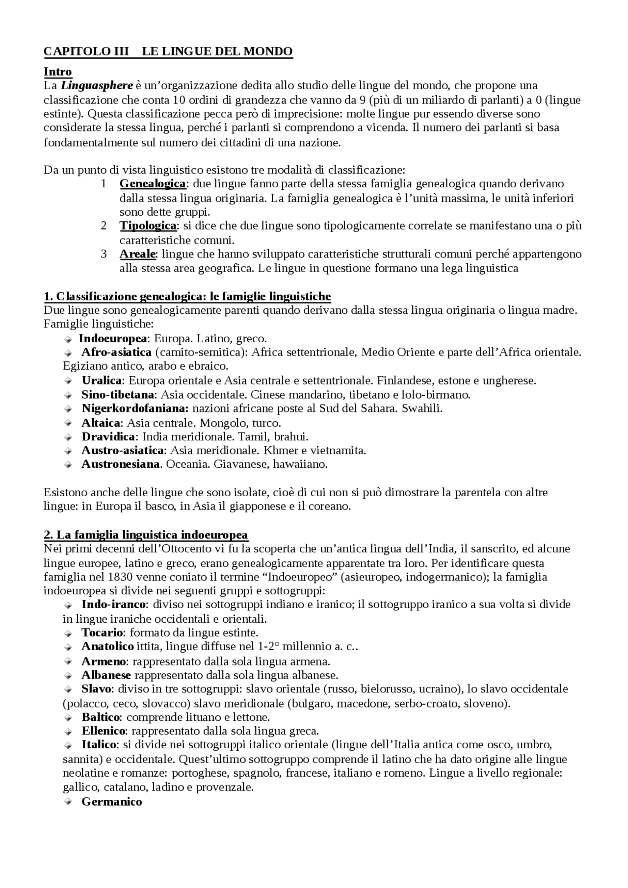 Graffi Scalise Riassunto A Partire Dal Capitolo Iii Docsity