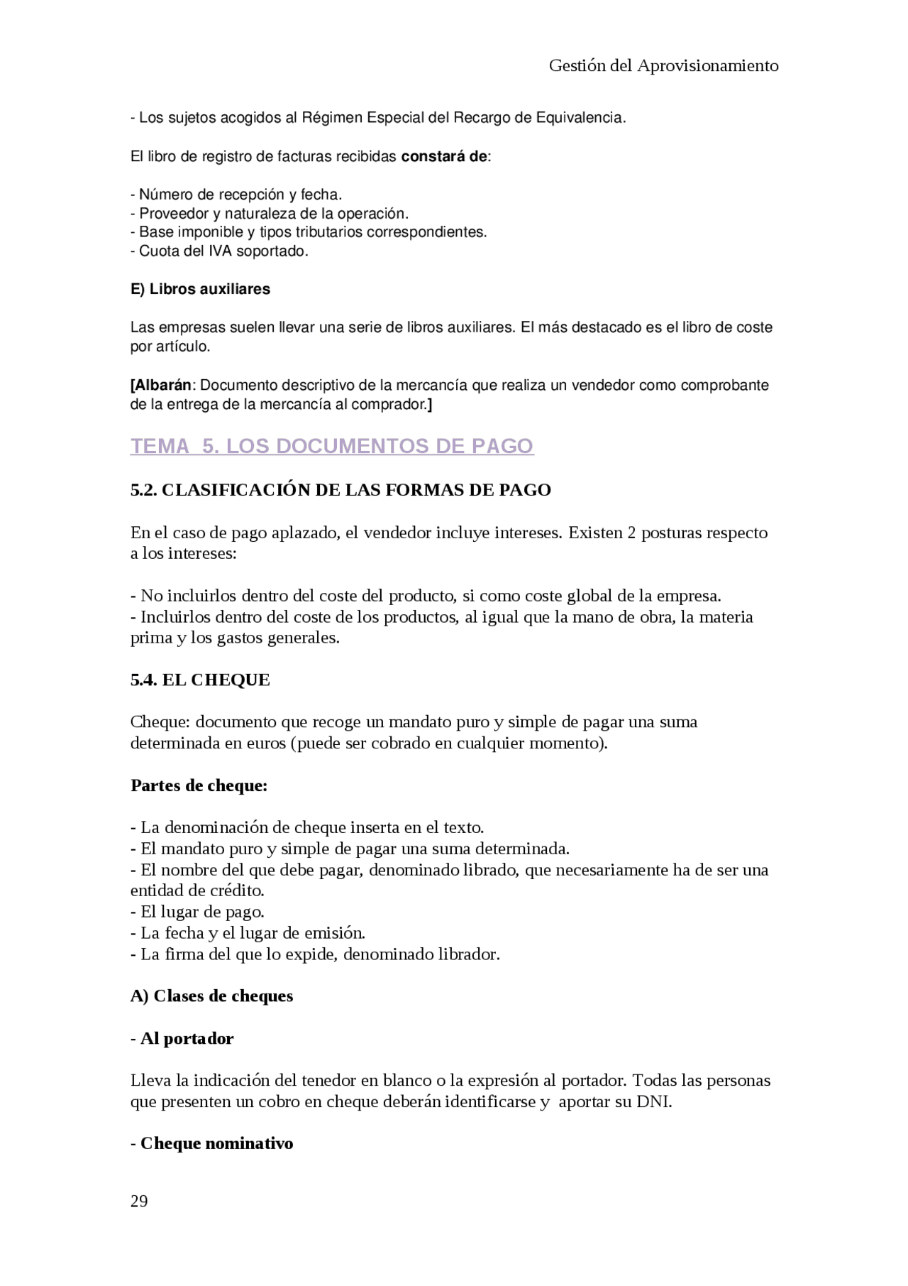 La Gestión De Compras Apuntes Management Parte3 Notes De Gestion