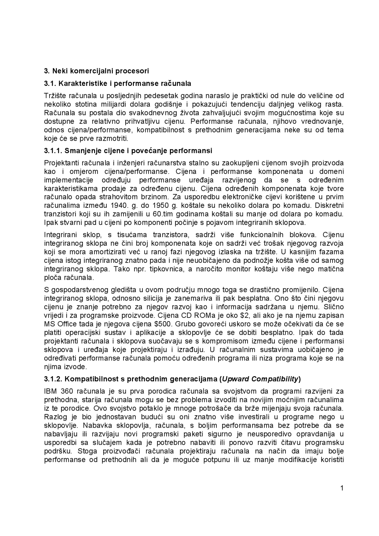 Komercijalni procesori-Skripta-Arhitektura digitalnog racunara-Informatika | Rezime' predlog ...