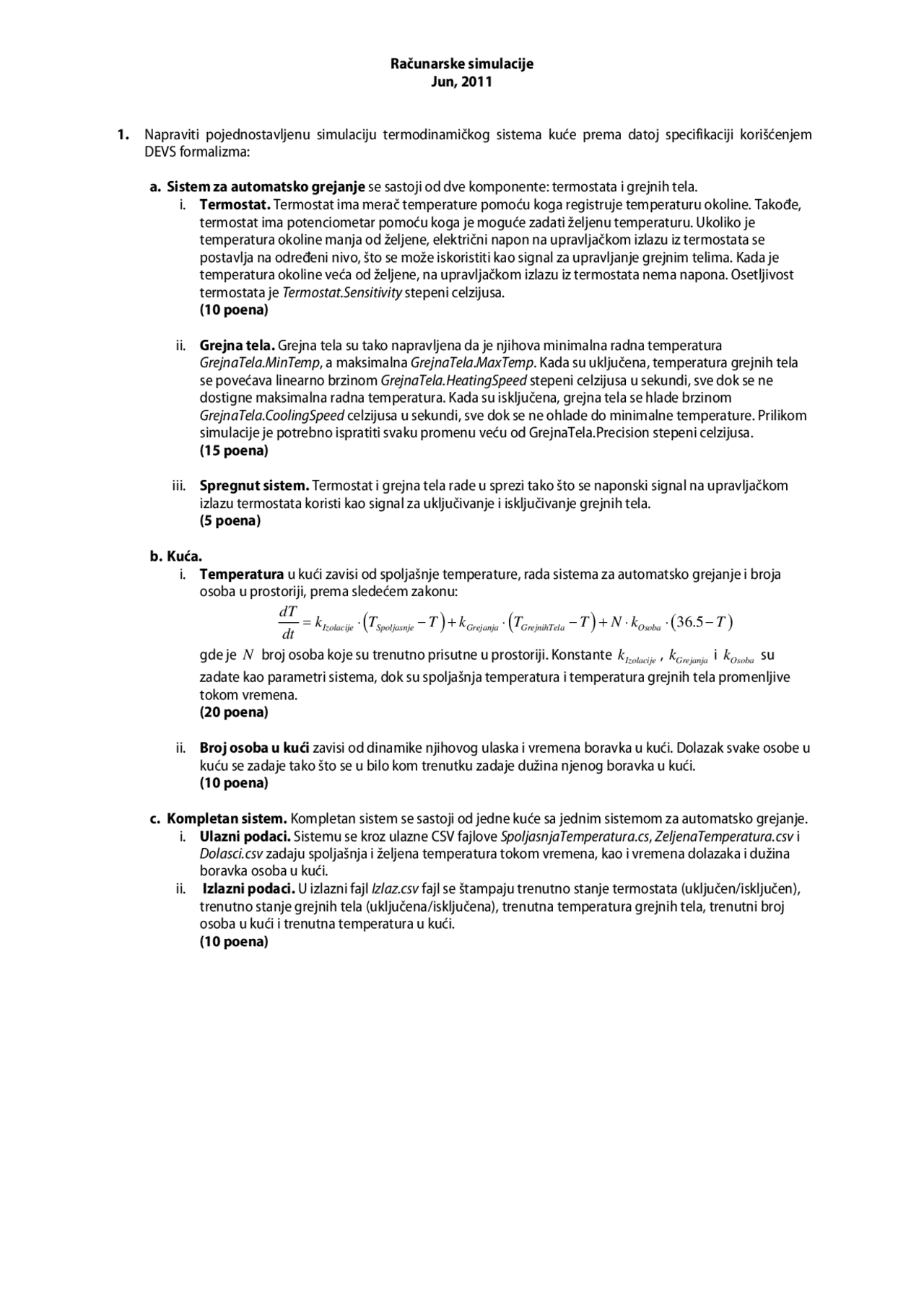 Test Ispit Racunarske Simulacije Informatika 7 Ispiti Predlog