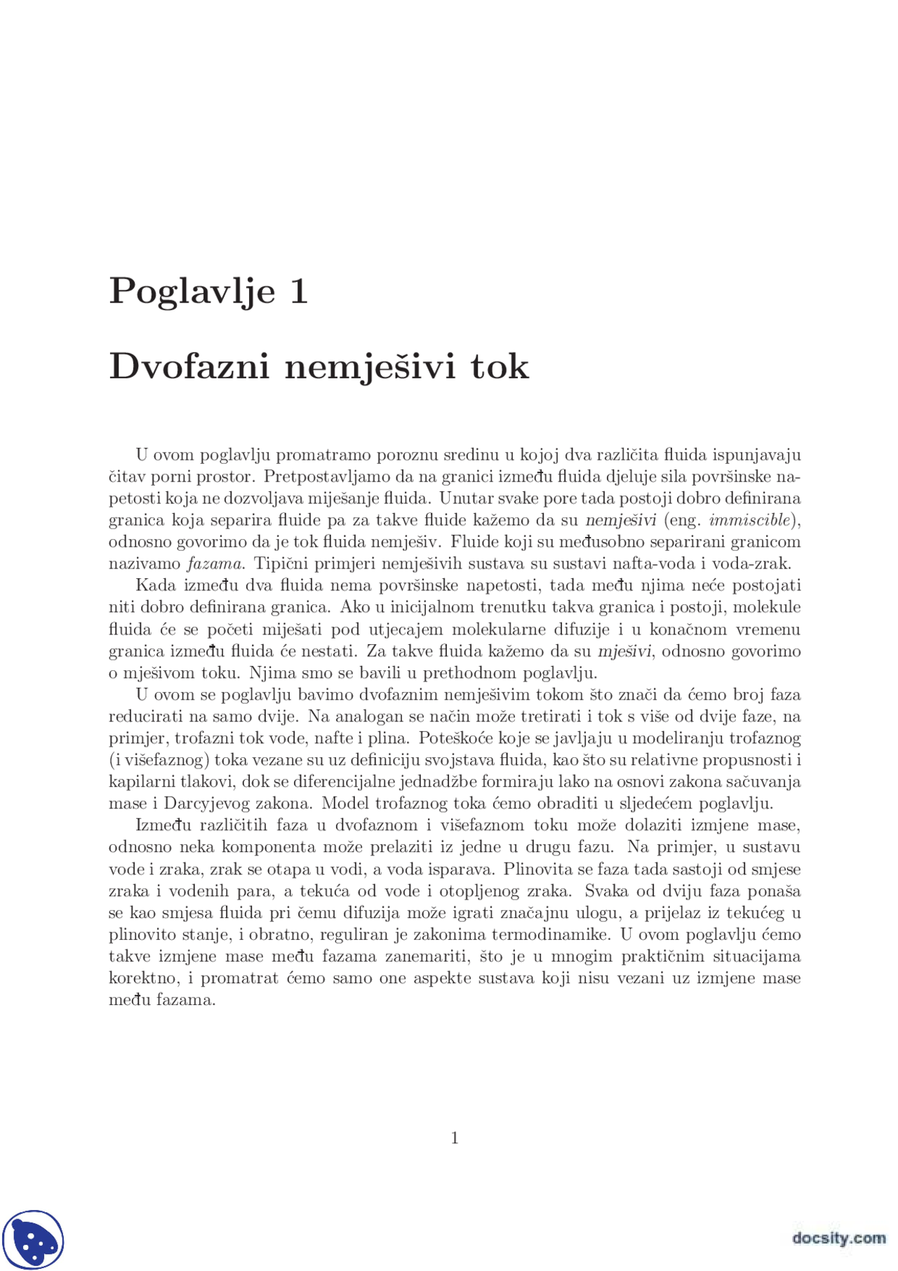 Dvofazni nemesivi tok-Skripta-Matematicki modeli transporta kroz ...