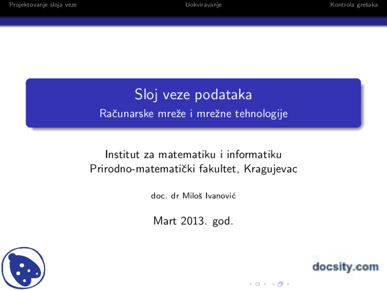 Sloj veze podataka-Slajdovi-Racunarske mreze i mrezne tehnologije-Informatika | Slajdovi ...