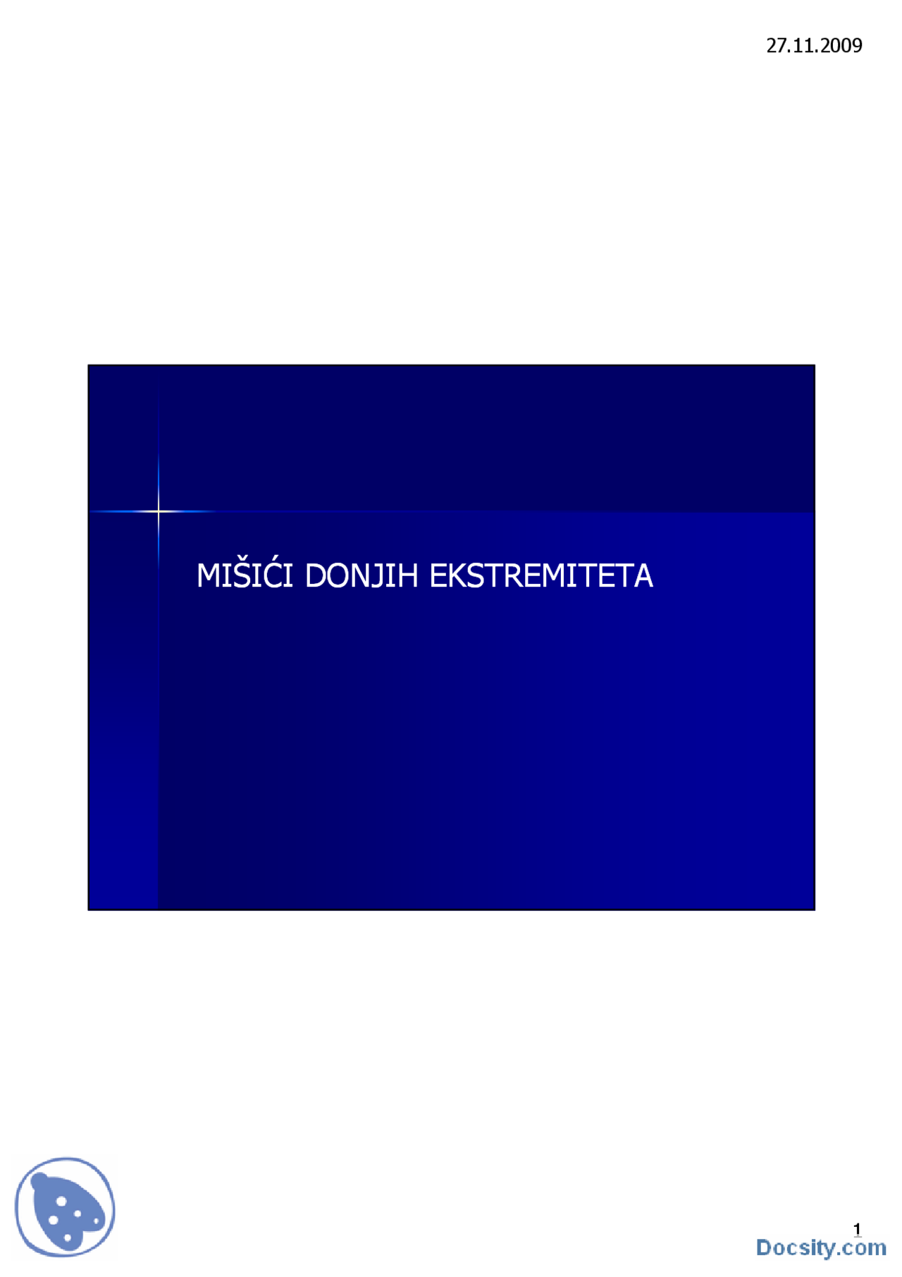 Misici noge-Slajdovi-Anatomija-Medicina | Slajdovi' predlog Prva pomoć ...