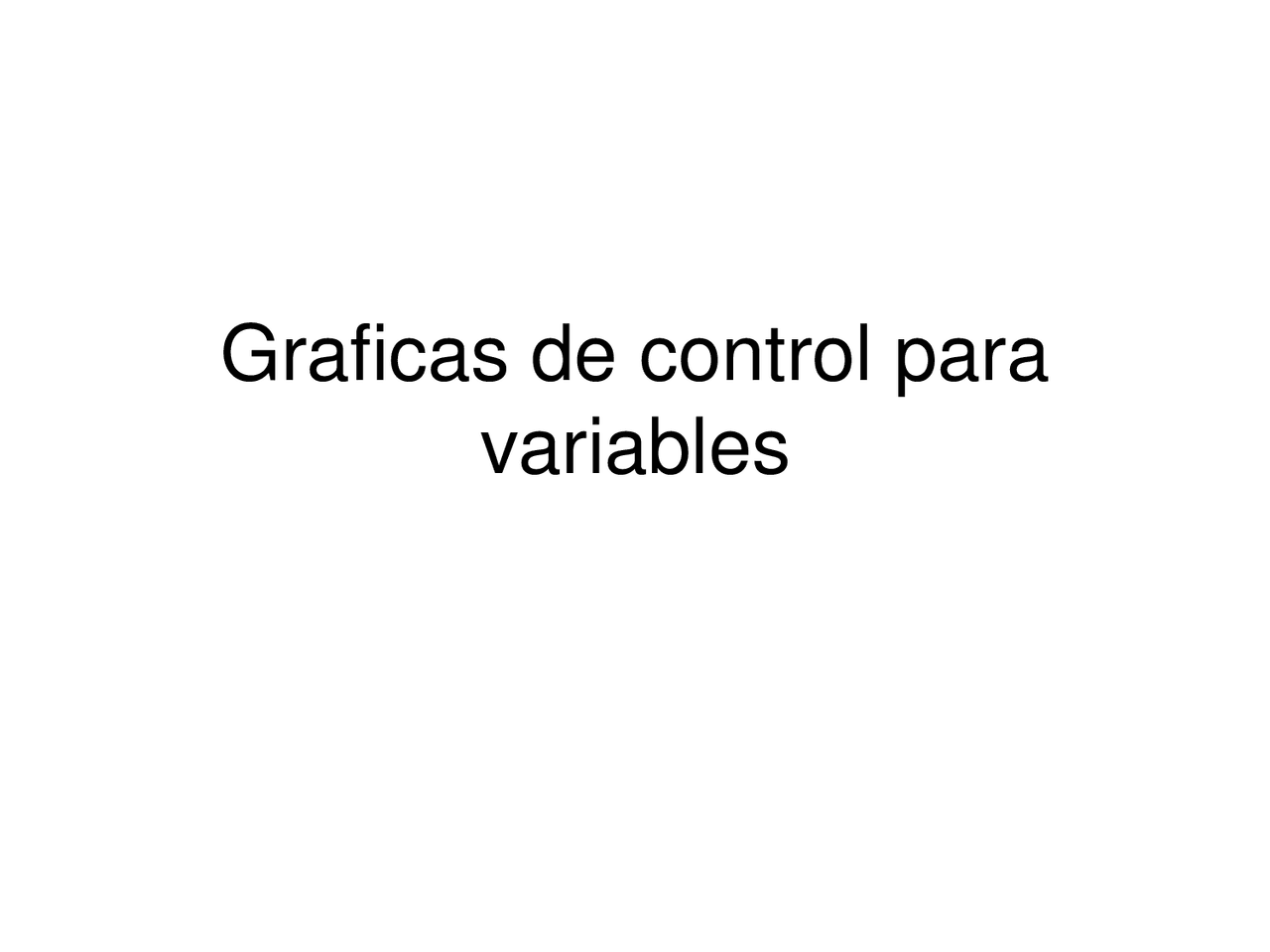 Gráficas de control para variables - Apuntes - Management - Docsity