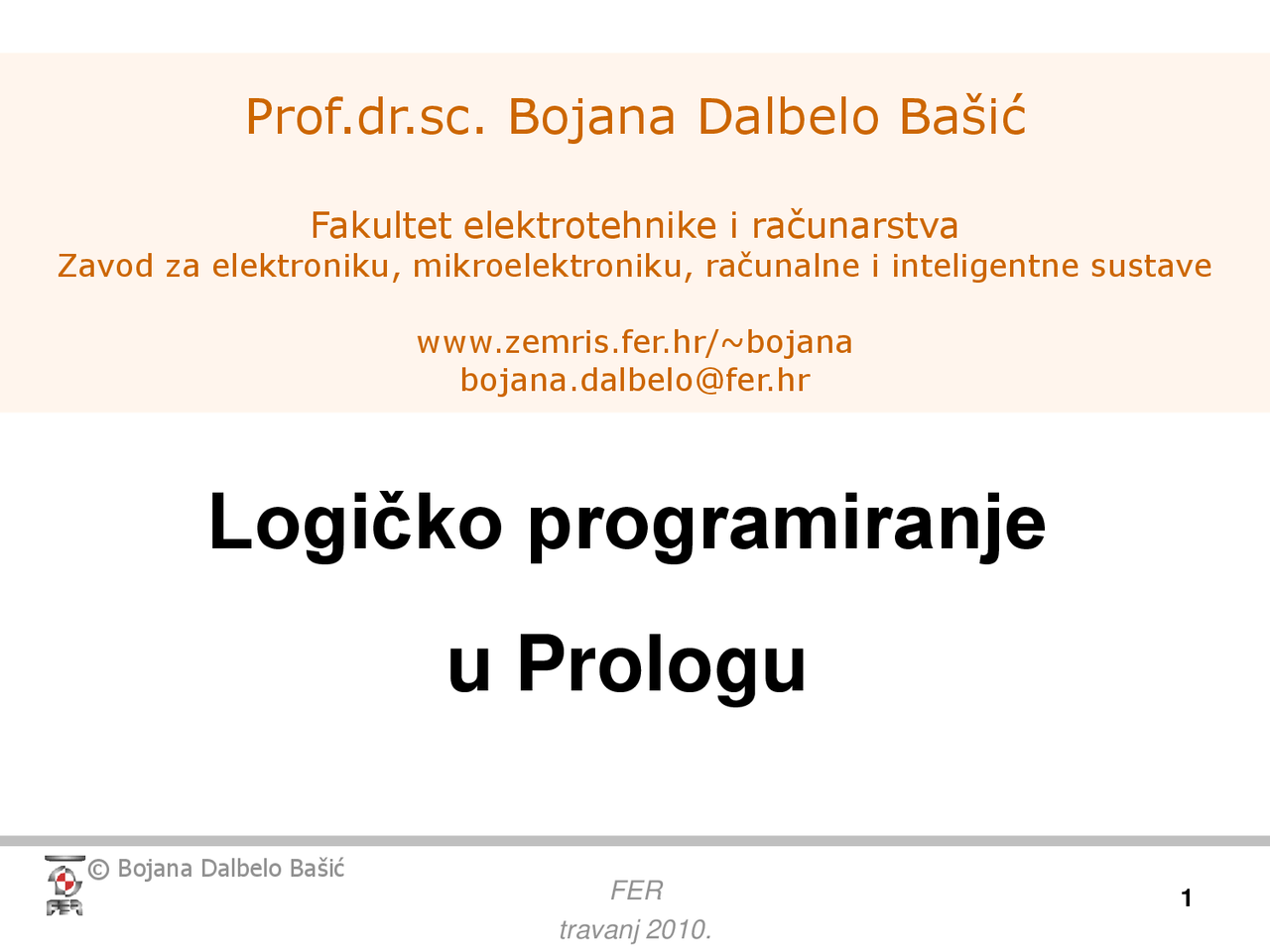 Logicko programiranje-Slajdovi-Vestacka inteligencija-Matematika | Slajdovi' predlog Veštačka ...