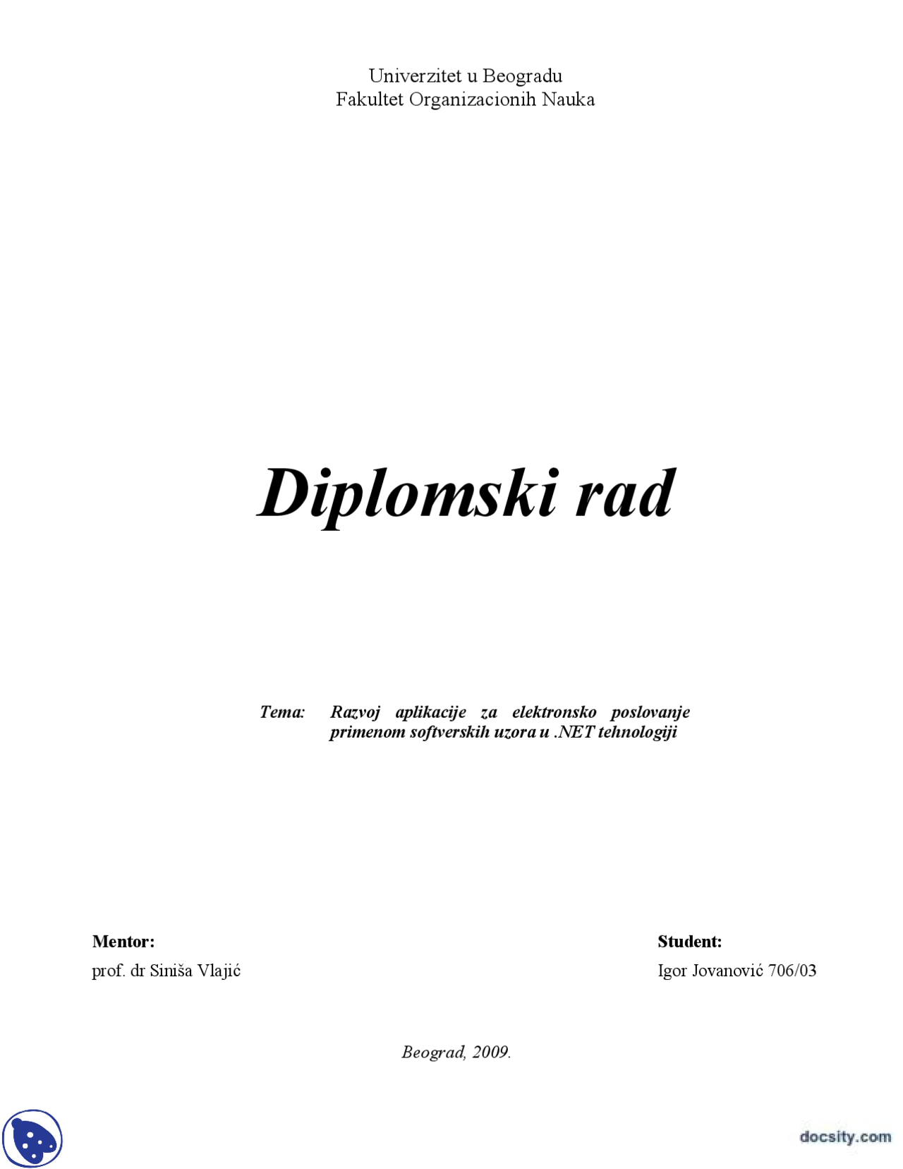 Razvoj-aplikacije-za-elektronsko-poslovanje-Zavrsni rad-Softverski zahtevi-Informatika ...