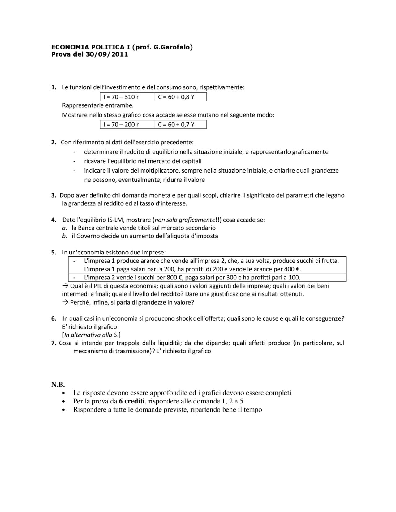 Soluzioni Macro Guide Progetti E Ricerche Di Macroeconomia Docsity