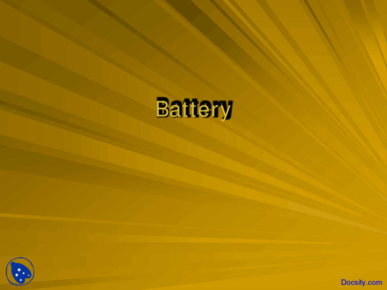 Battery General Physcis Lecture Slides Docsity