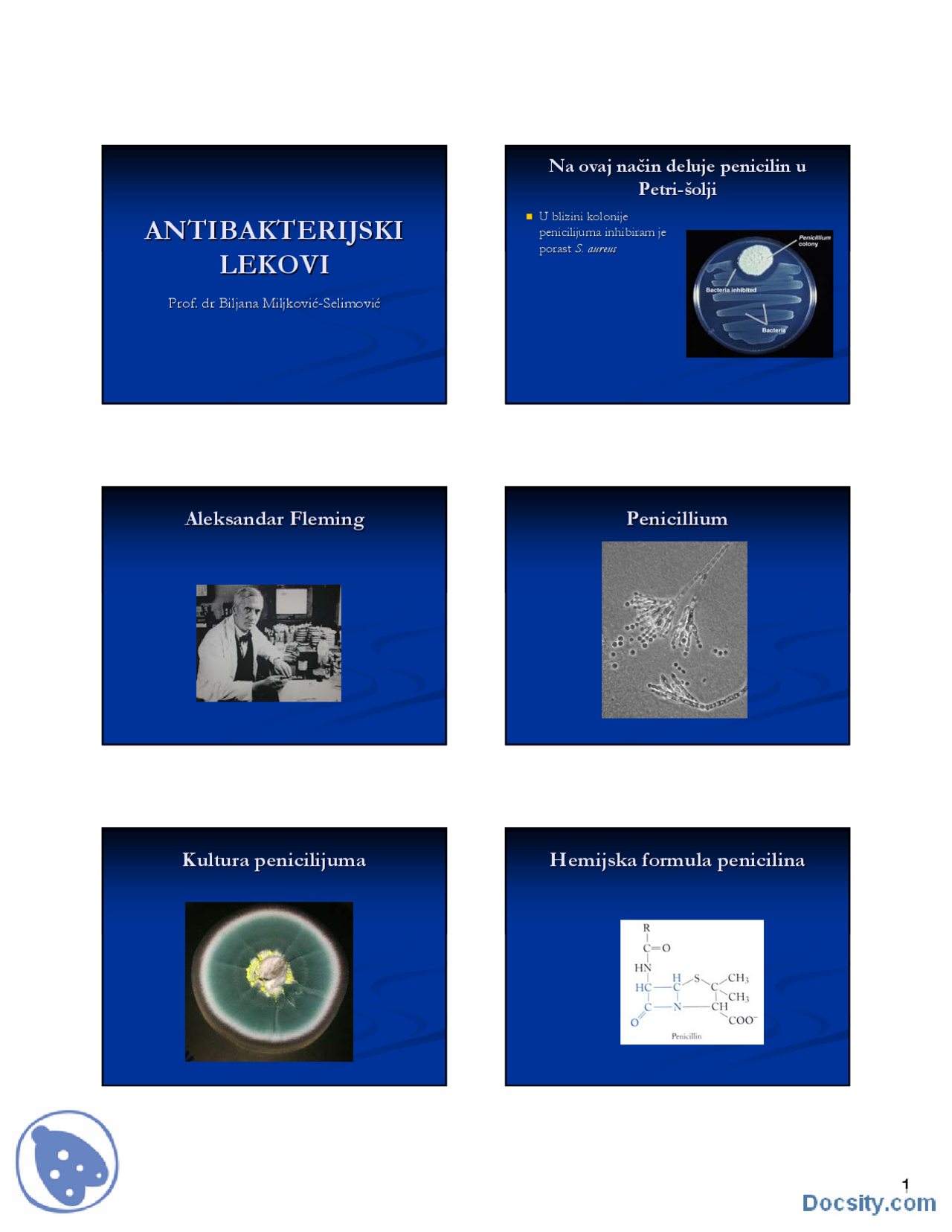 ANTIBAKTERIJSKI LEKOVI-Slajdovi-Mikrobiologija-Medicina | Slajdovi ...